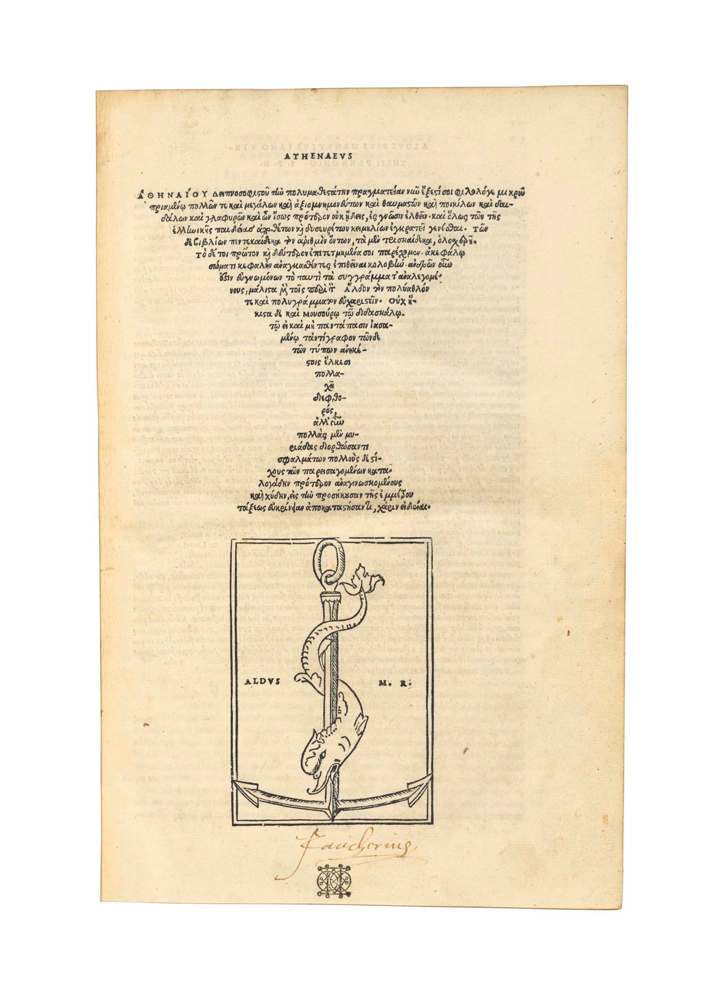 ATHENAEUS of Naucratis (fl. c.200 A.D.). Deiphosophistae, in Greek ...