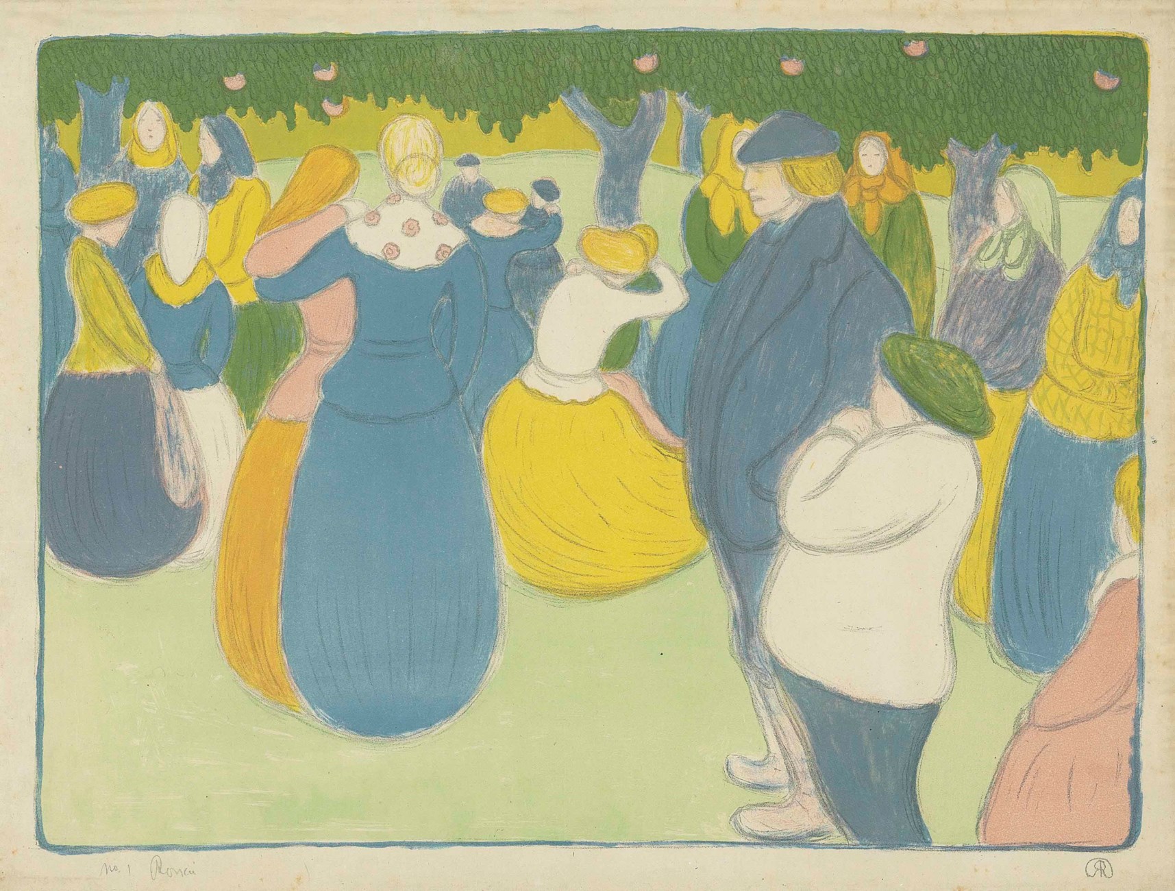 József Rippl-Rónai (1861-1927), La fête de village | Christie's