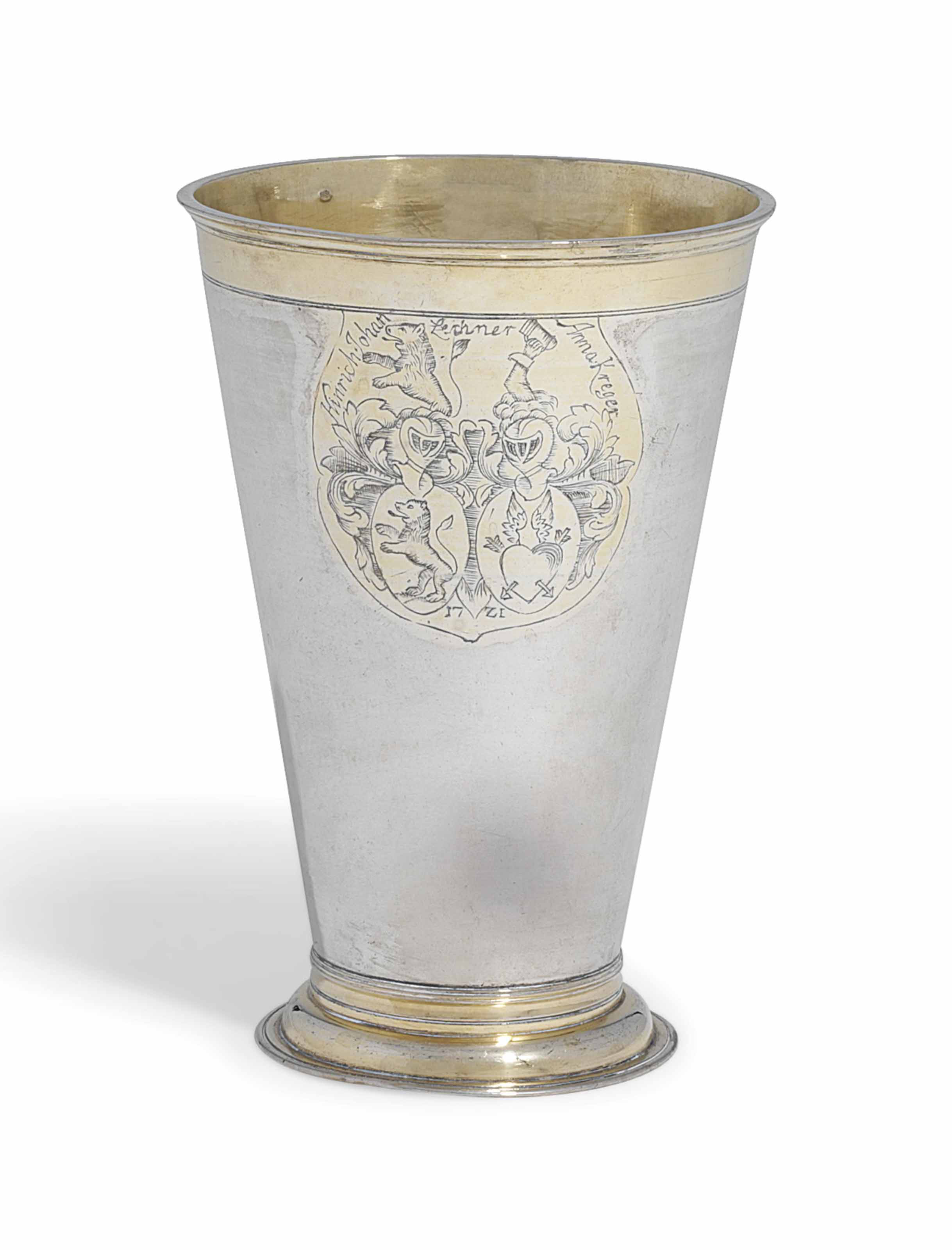 A BALTIC SILVER BEAKER