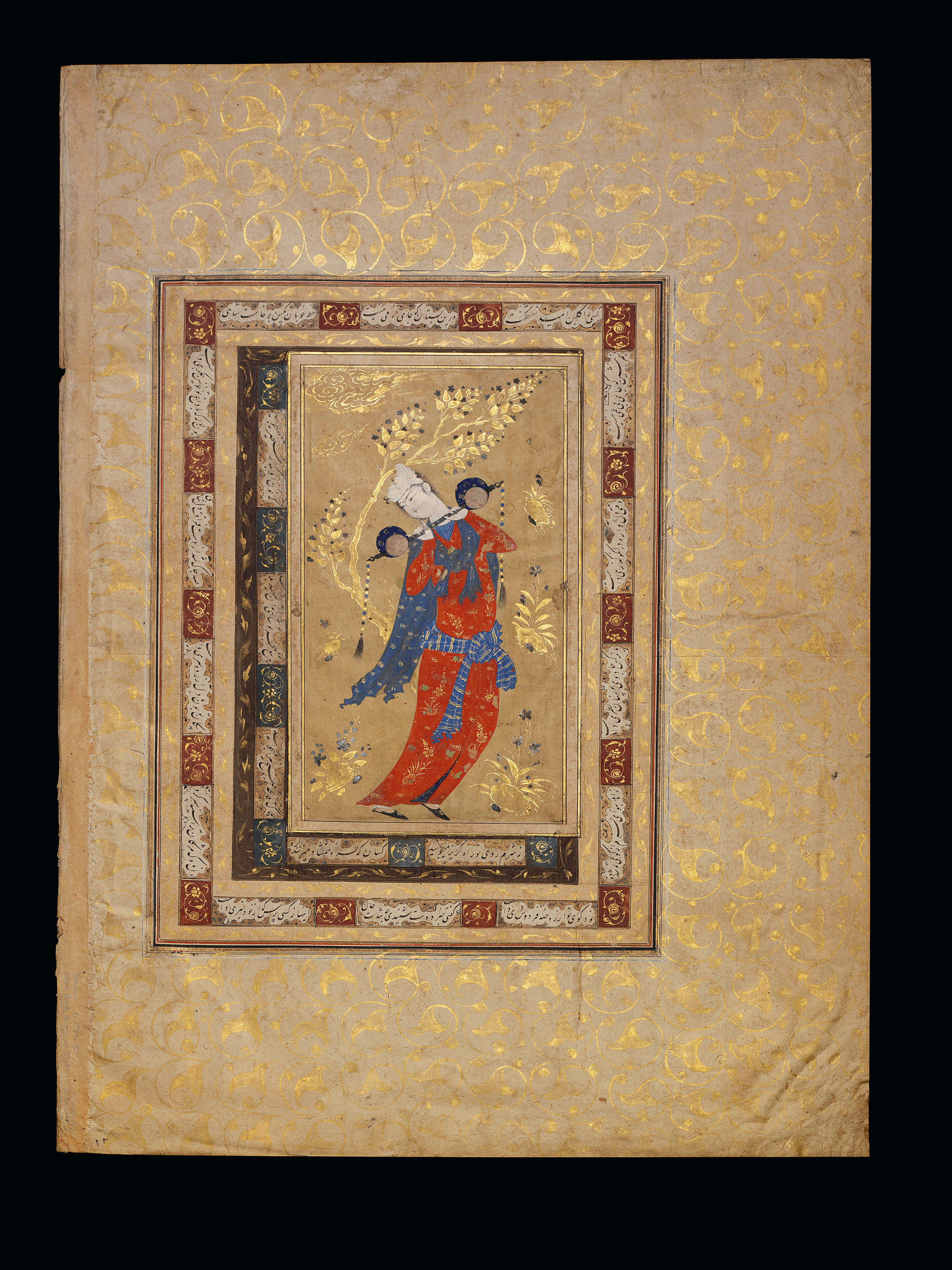 A SAFAVID ALBUM PAGE
