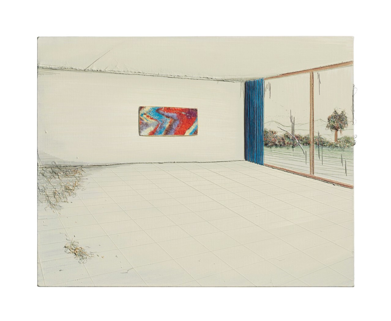 Michael Raedecker (b. 1963), Abstract | Christie's