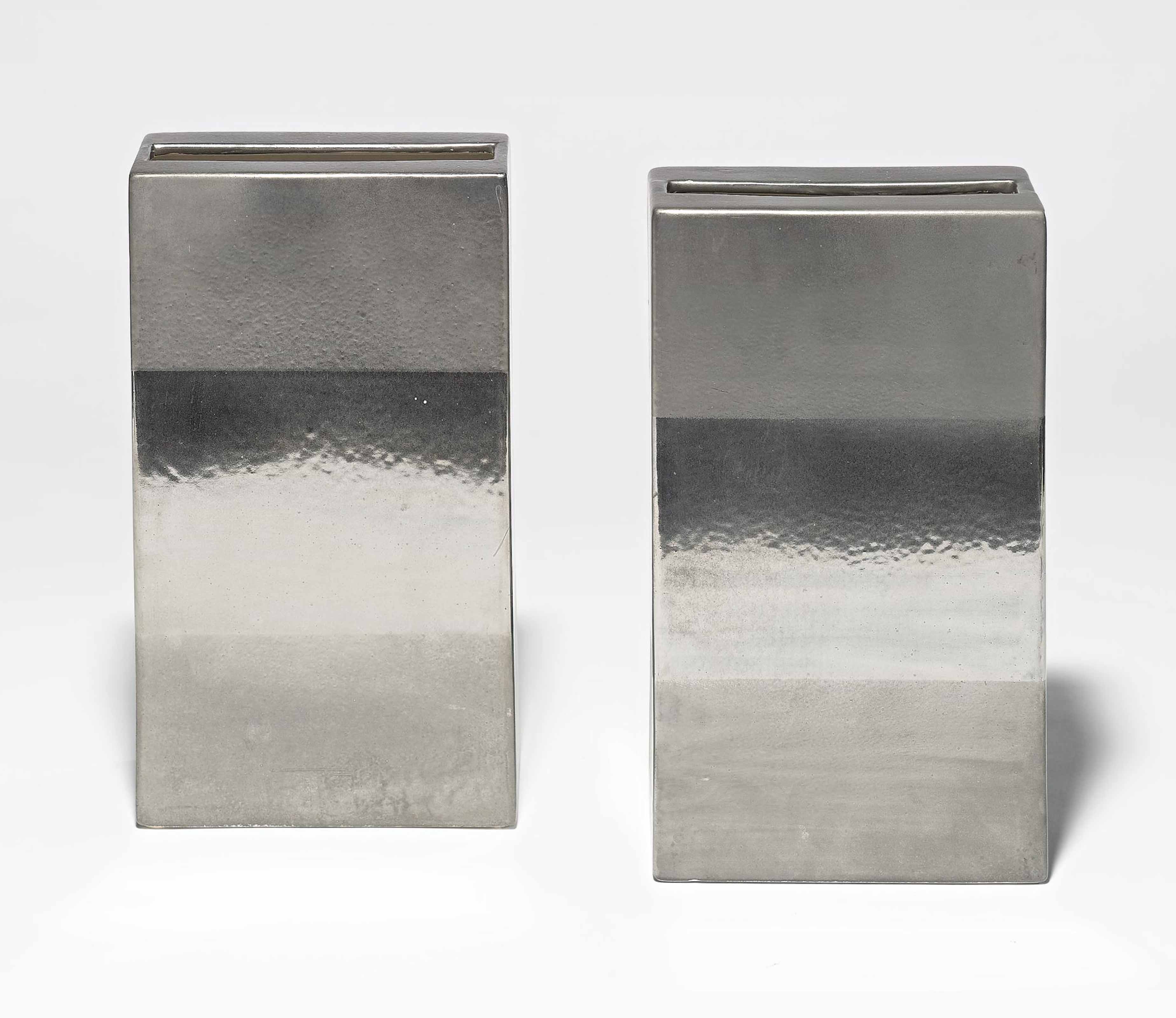 VICKE LINDSTRAND (1904-1983), TWO 'TREES IN AUTUMN ' VASES, DESIGNED ...