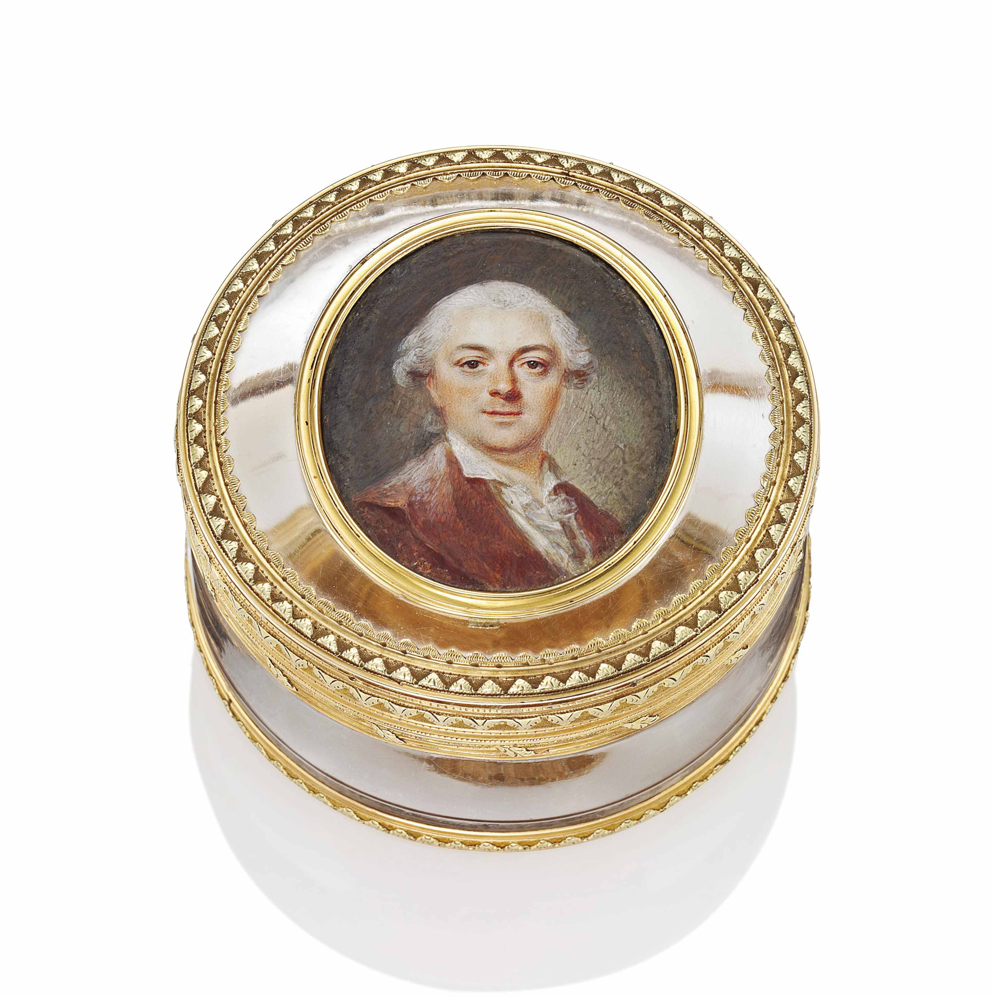 AN ITALIAN GOLD-MOUNTED HARDSTONE SNUFF-BOX, PROBABLY ROME, CIRCA 1800 ...