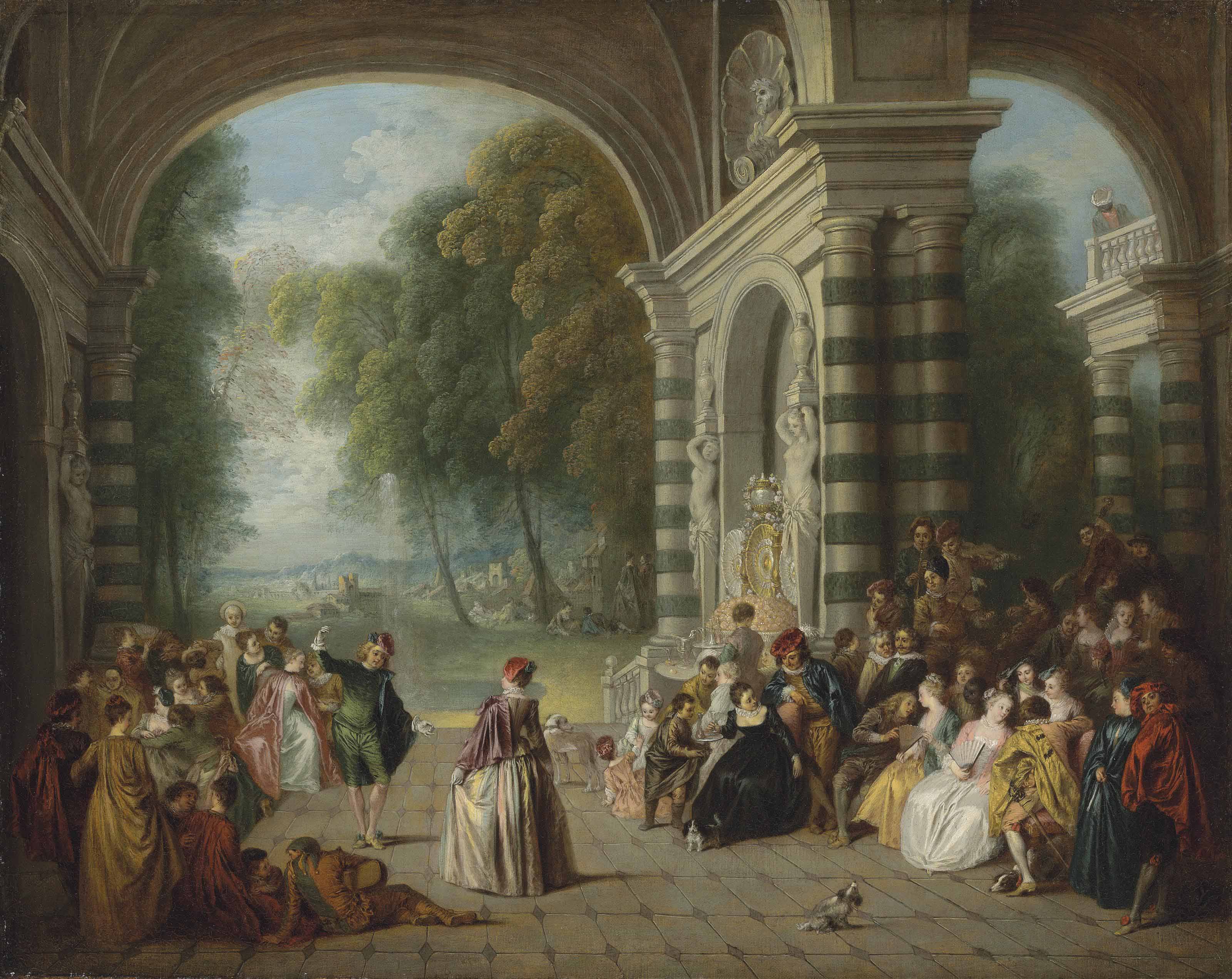 Reproductions D'art | le `pleasures` de l` ball de Jean-Baptiste Pater ...