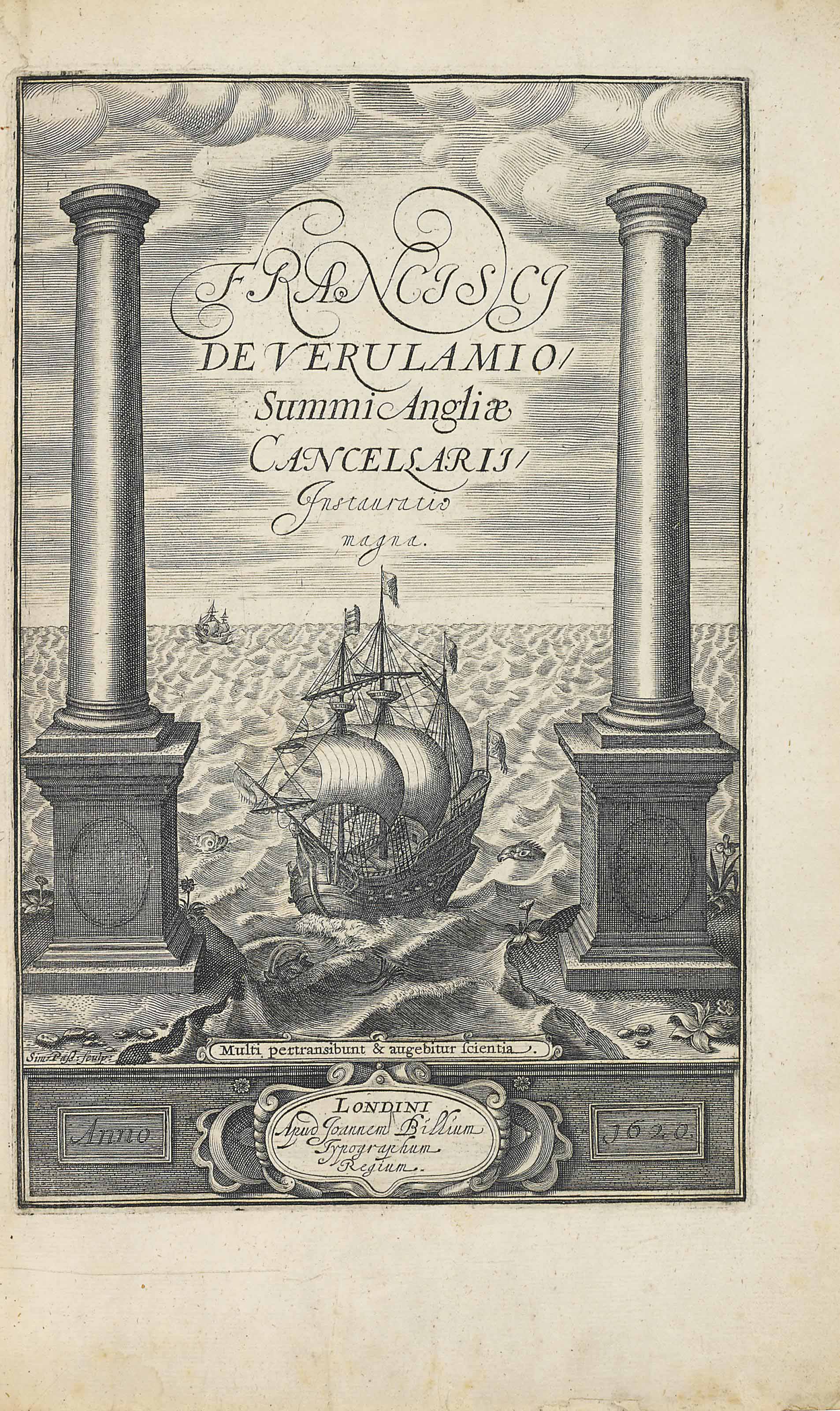 BACON, Sir Francis (1561-1626). [Novum organum] Instauratio magna ...