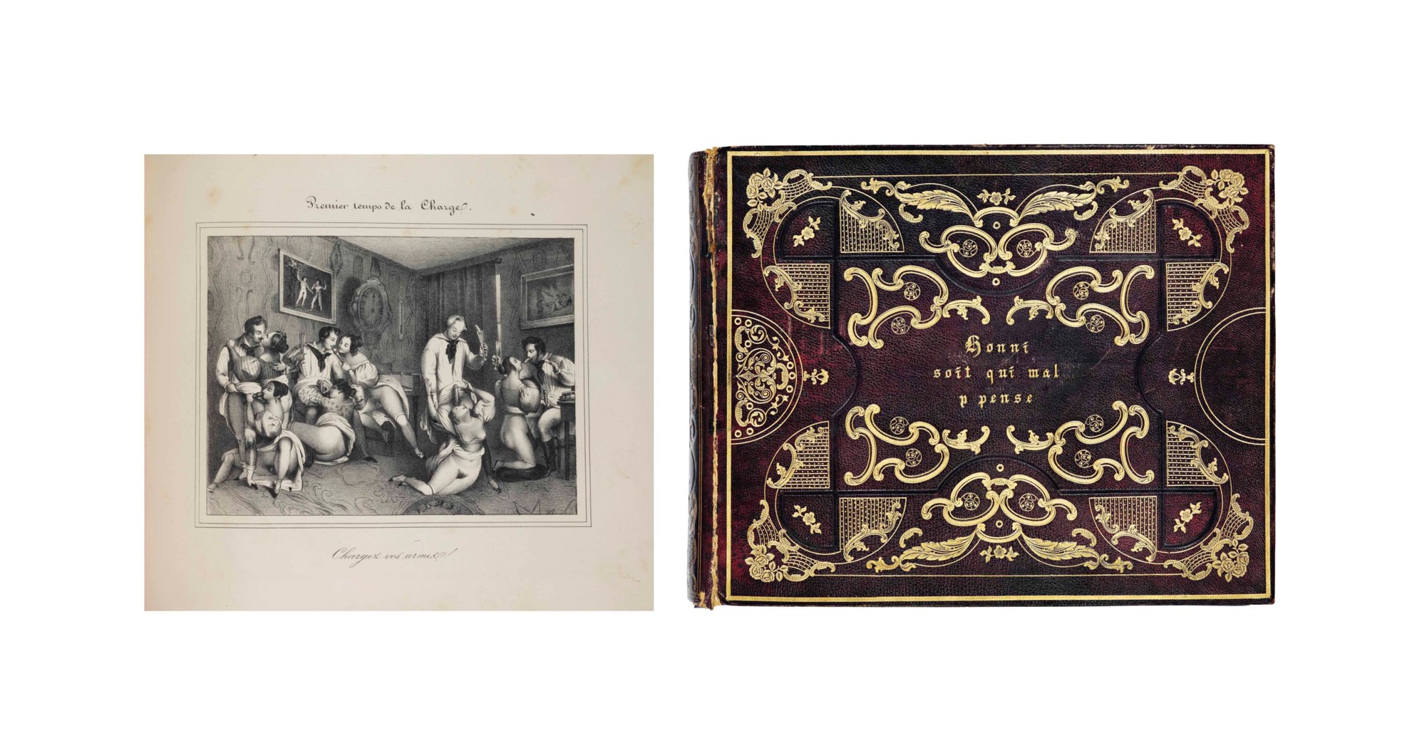 ROMANTIC ALBUM -- An exceptional and finely bound collection of 19th ...