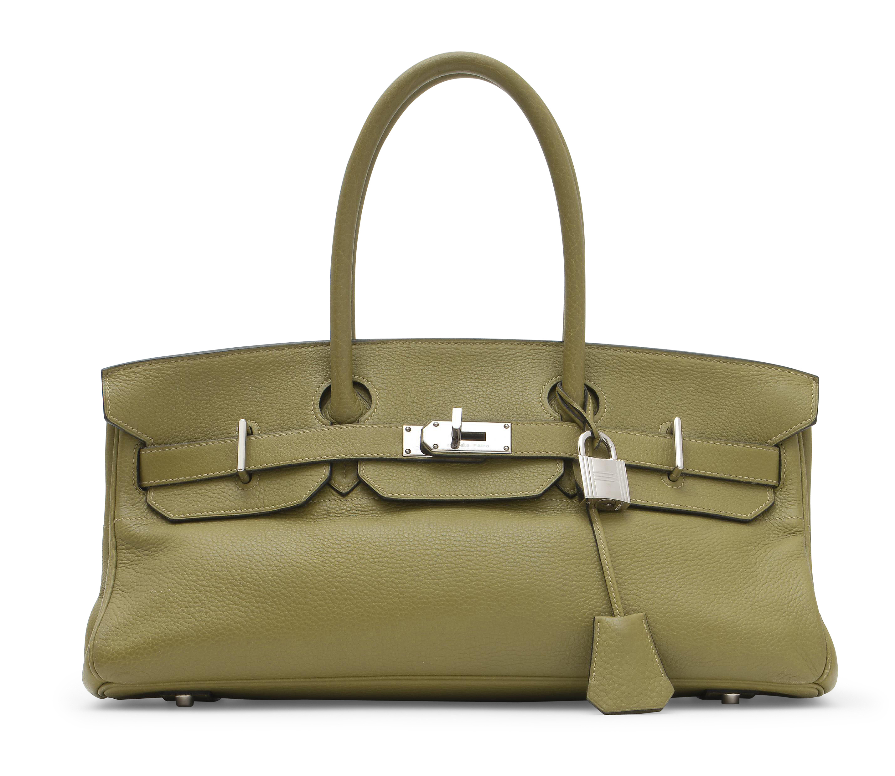 A MOSS GREEN LEATHER SHOULDER BIRKIN BAG, HERMÈS, 2005 | Christie’s