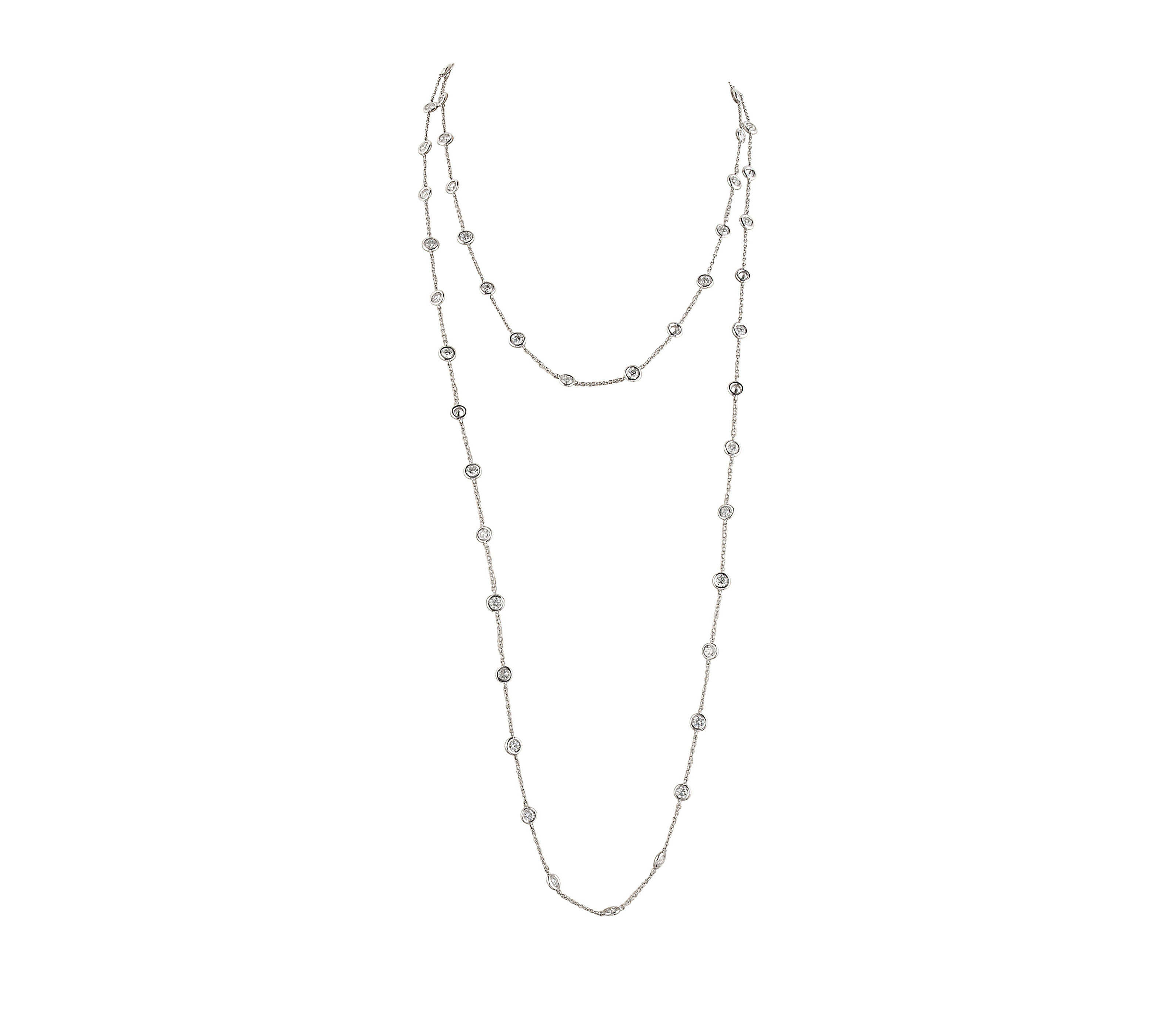A DIAMOND LONG CHAIN NECKLACE, | Christie’s