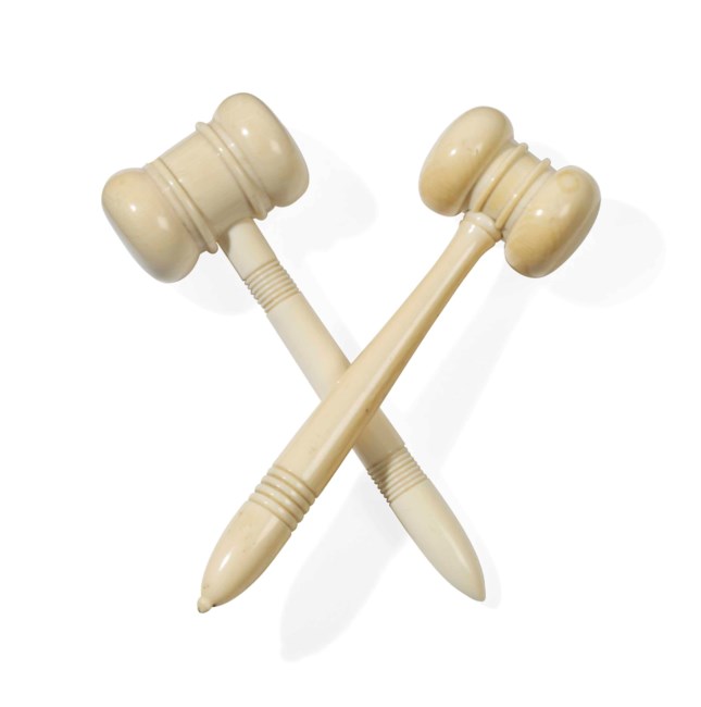 TWO VICTORIAN IVORY GAVELS , CIRCA 1880 | Christie's