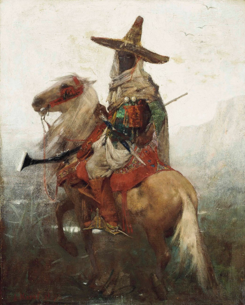 Aimé-Nicolas Morot (French, 1850-1913), A desert warrior | Christie's