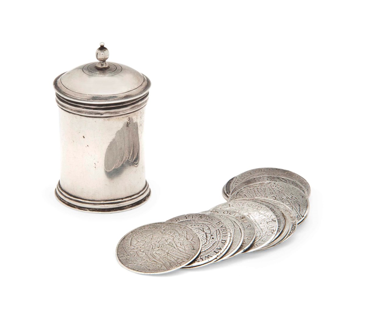 A SILVER COUNTER BOX, UNMARKED, PROBABLY MID-17TH CENTURY | Christie's