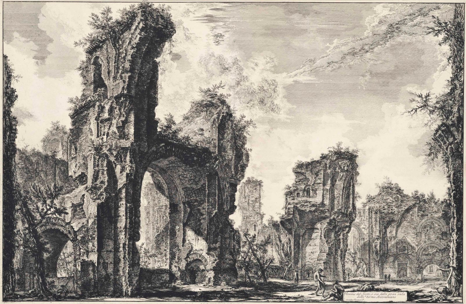 Giovanni Battista Piranesi (1720-1778), The Baths of Caracalla ...