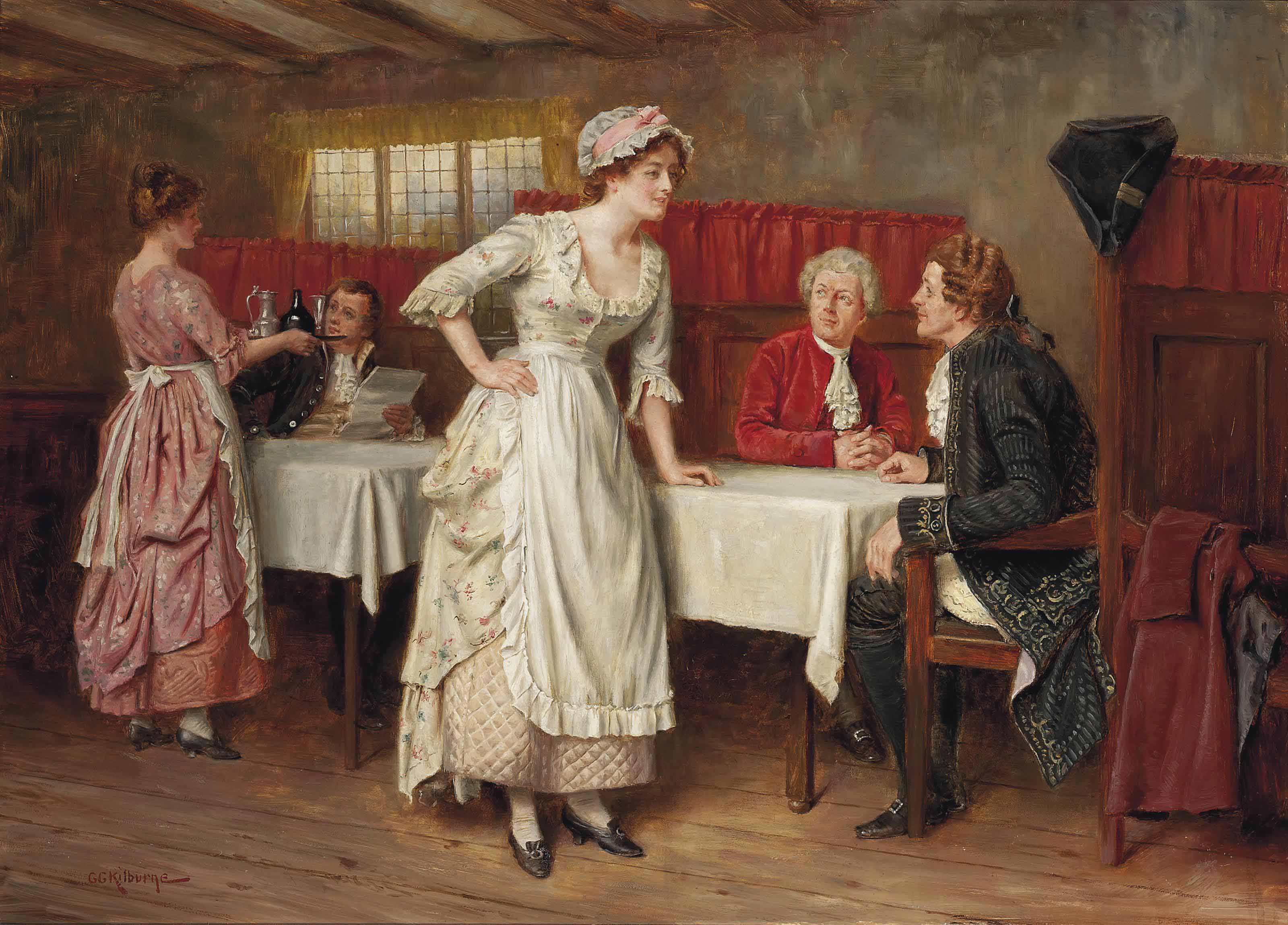 George Goodwin Kilburne, R.I., R.B.A. (1839-1924) , The day's specials ...