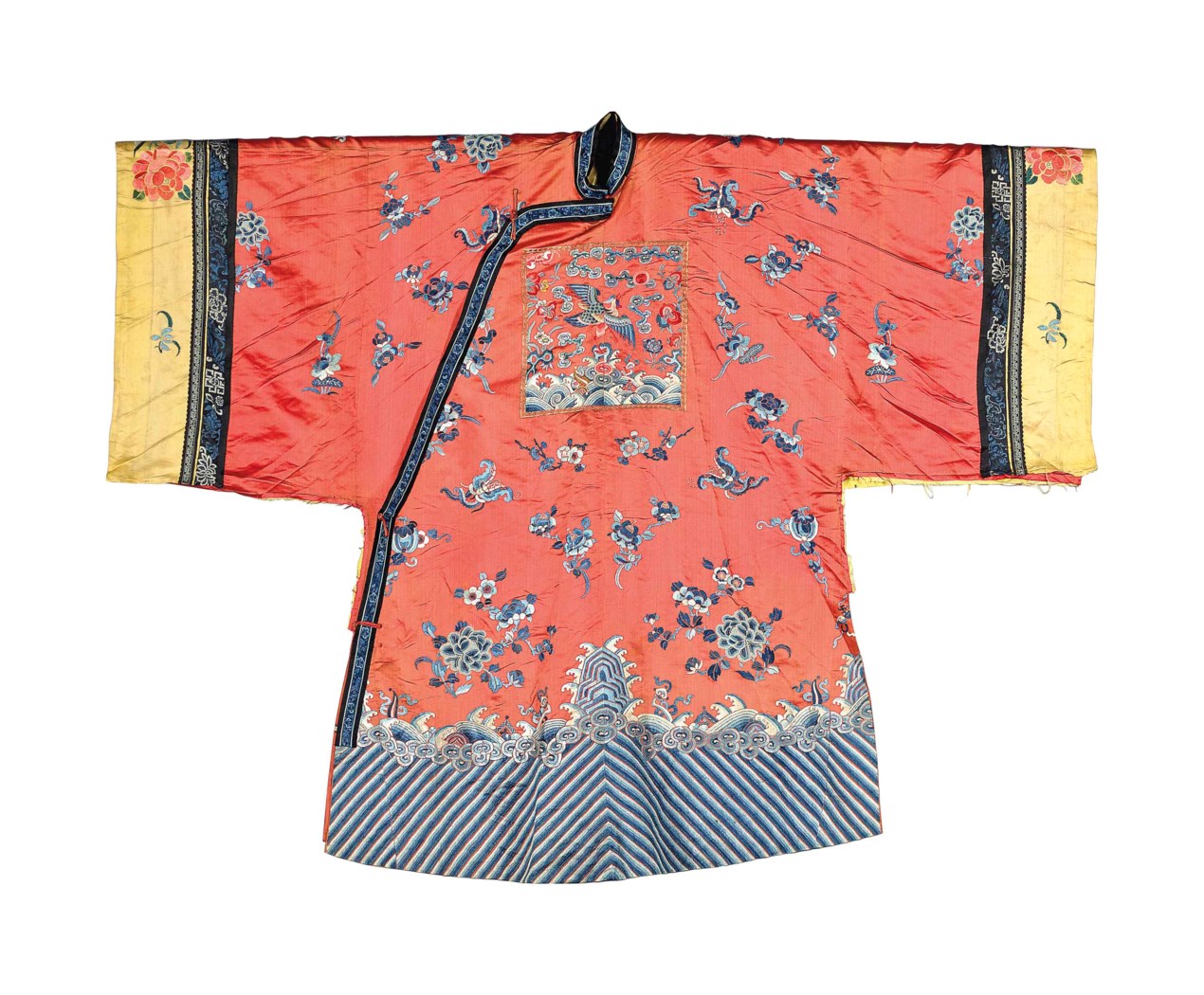 A CHINESE LADY'S RED INFORMAL ROBE, MID-19TH CENTURY | Christie's