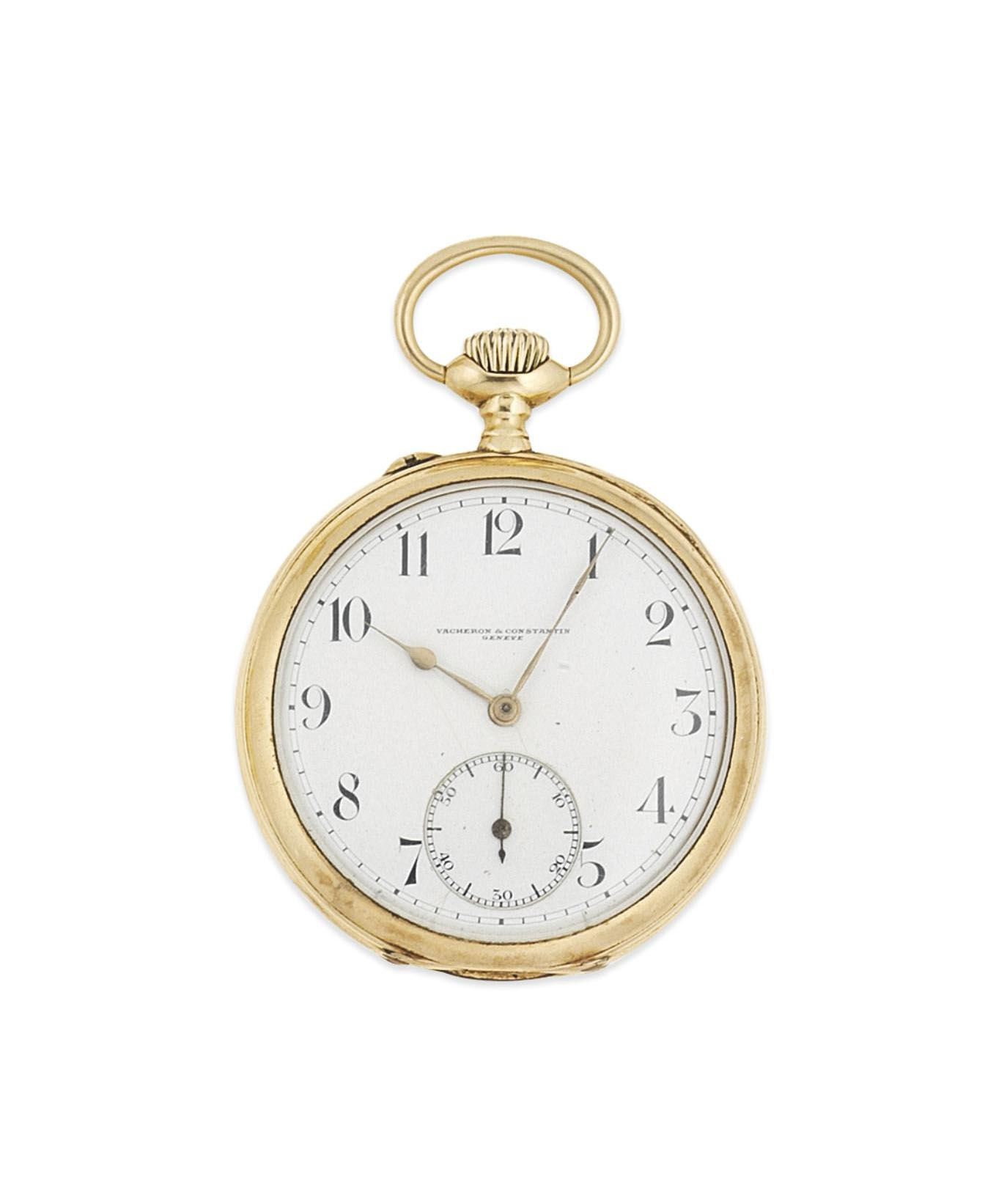 An early 20th century gold openface pocket watch, by Vacheron & Constantin