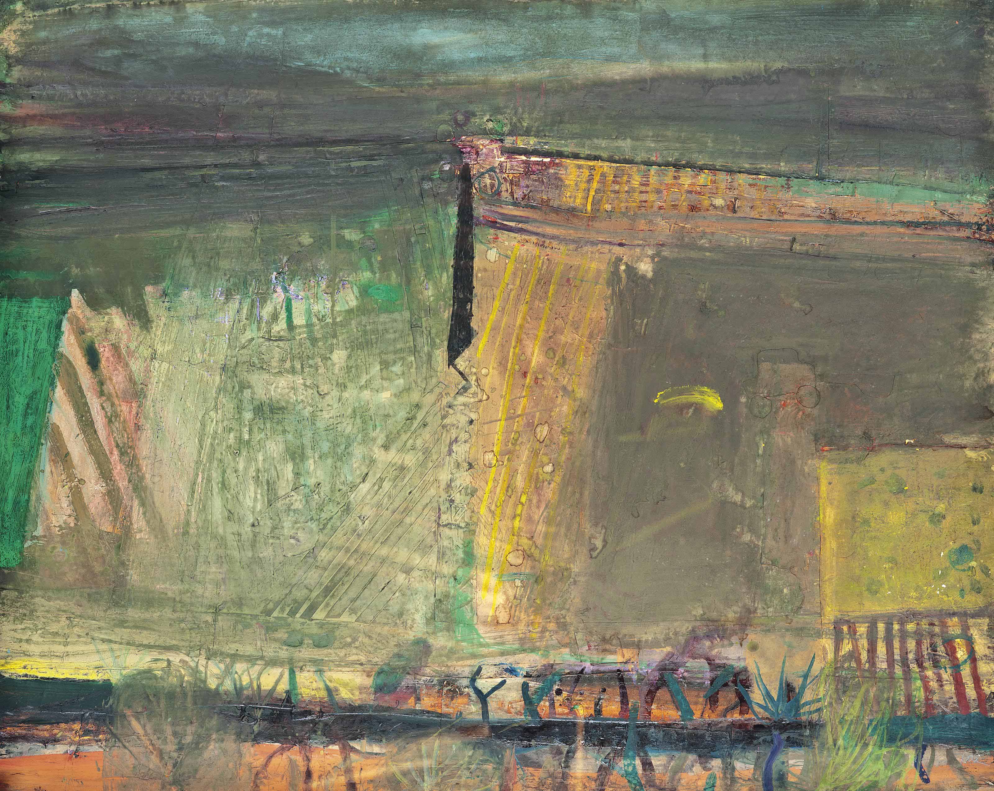 Bord de la route , Castelfiorentino de Barbara Rae | Reproductions De ...