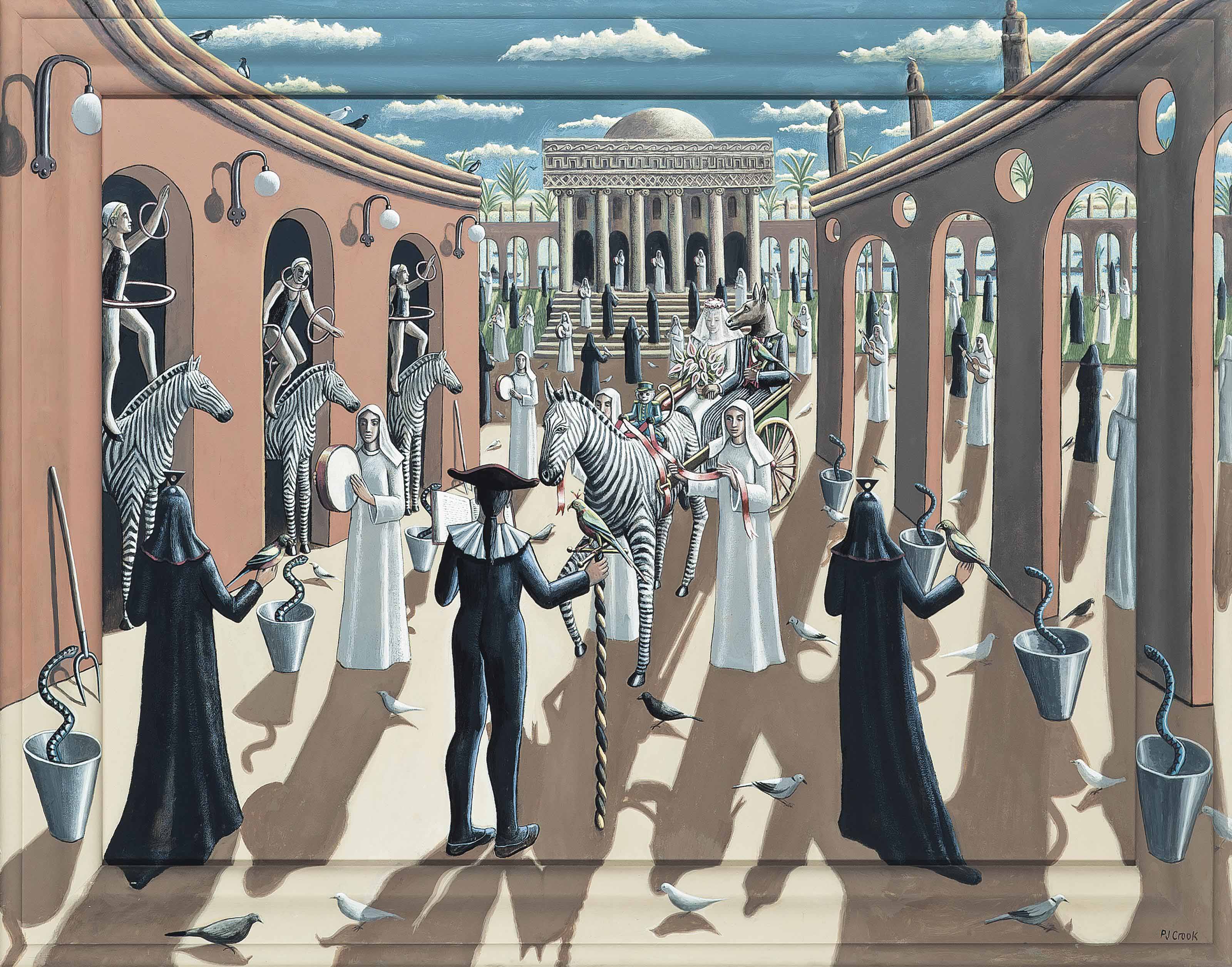 P.J. Crook (b. 1945) , The Marriage | Christie's