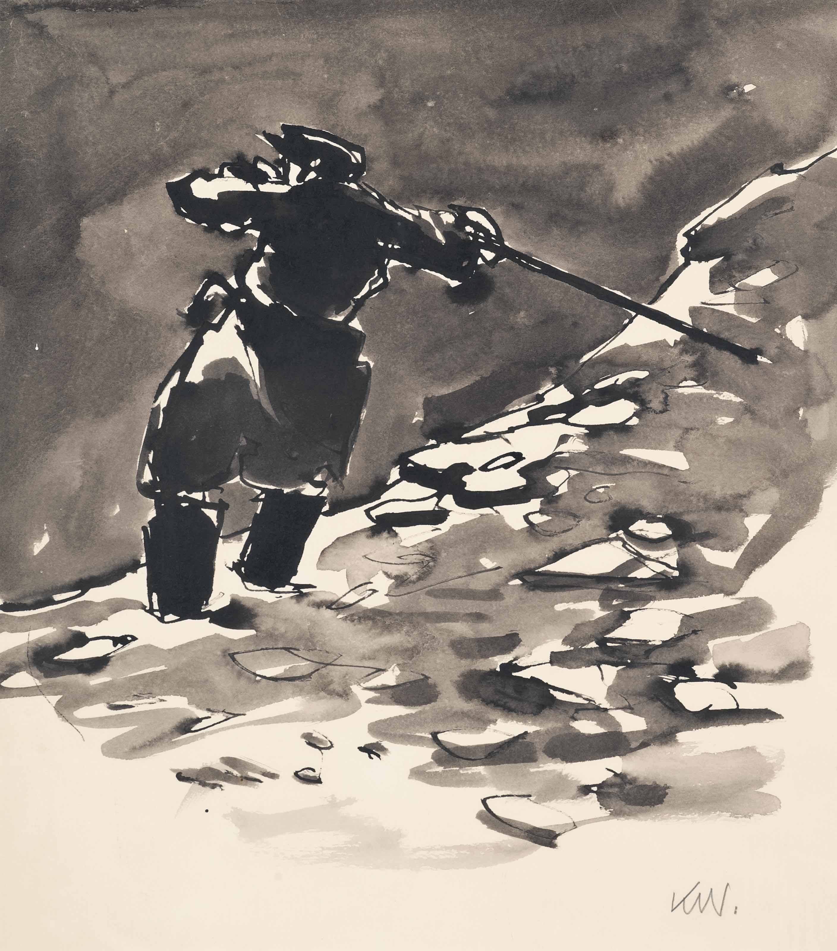 Sir Kyffin Williams, R.A. (1918-2006) , Welsh Hill Farmer | Christie's