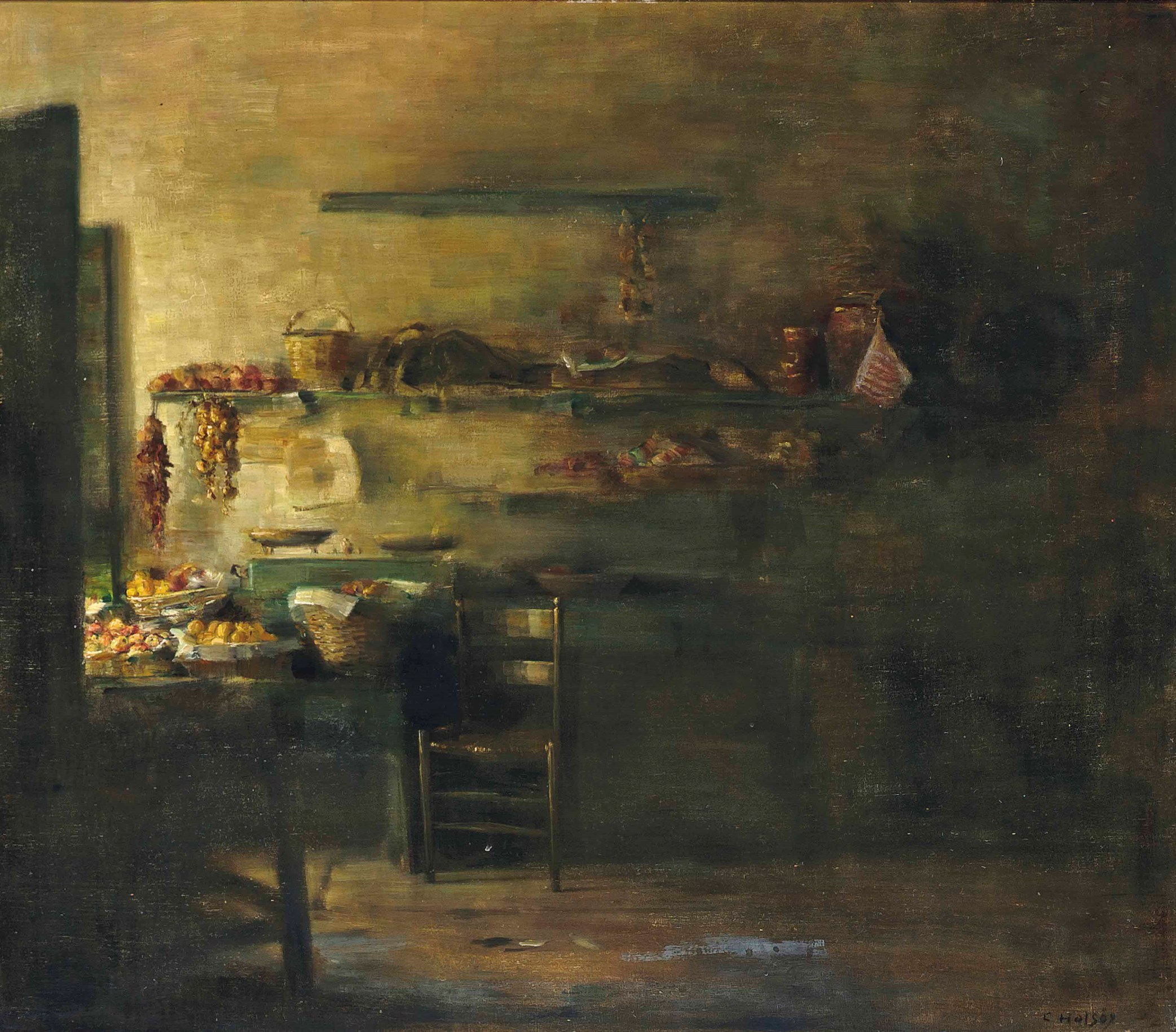 Carl Holsoe (Danish, 1863-1935), The kitchen pantry | Christie's