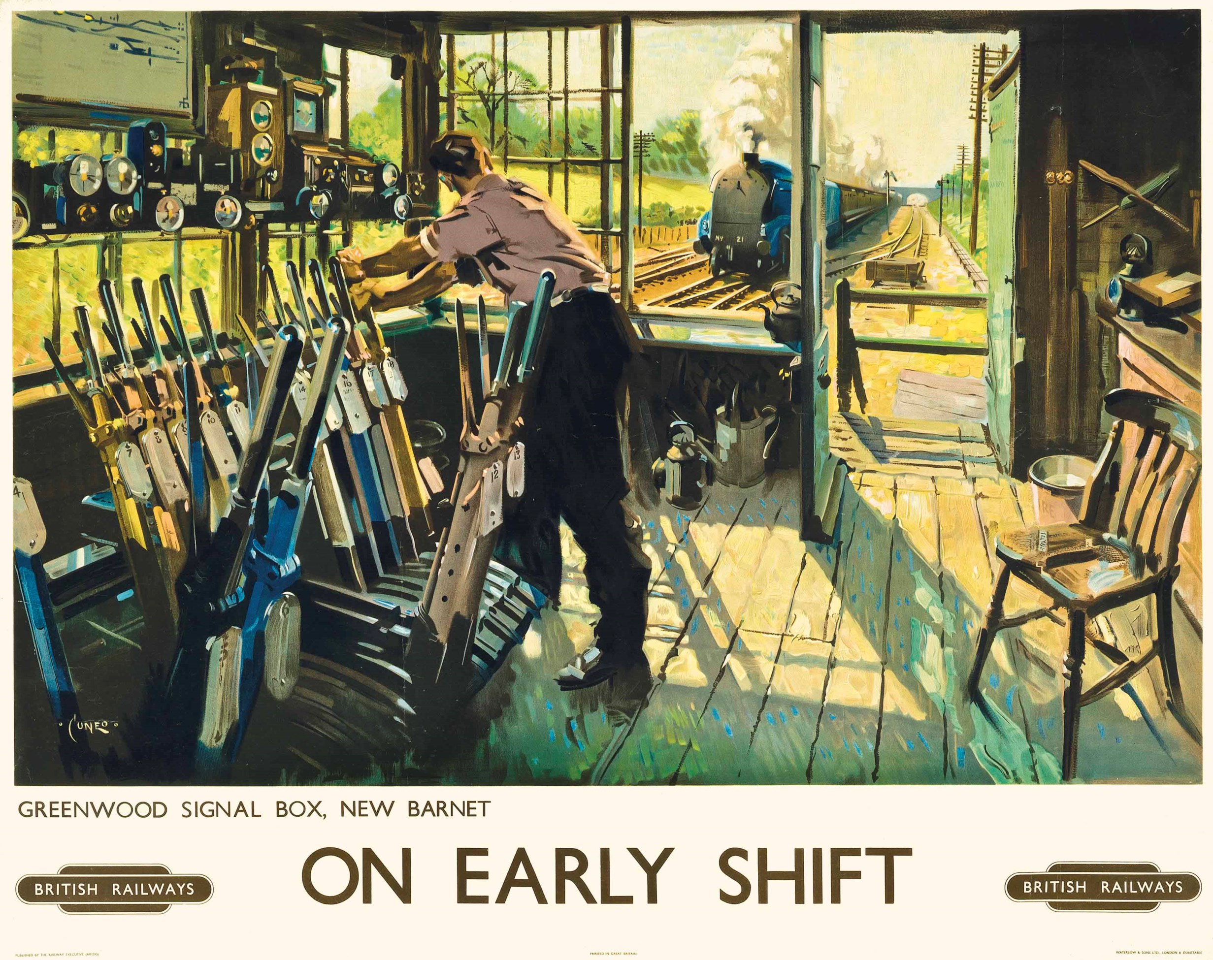 Terence Cuneo (1907-1996) , ON EARLY SHIFT | Christie's