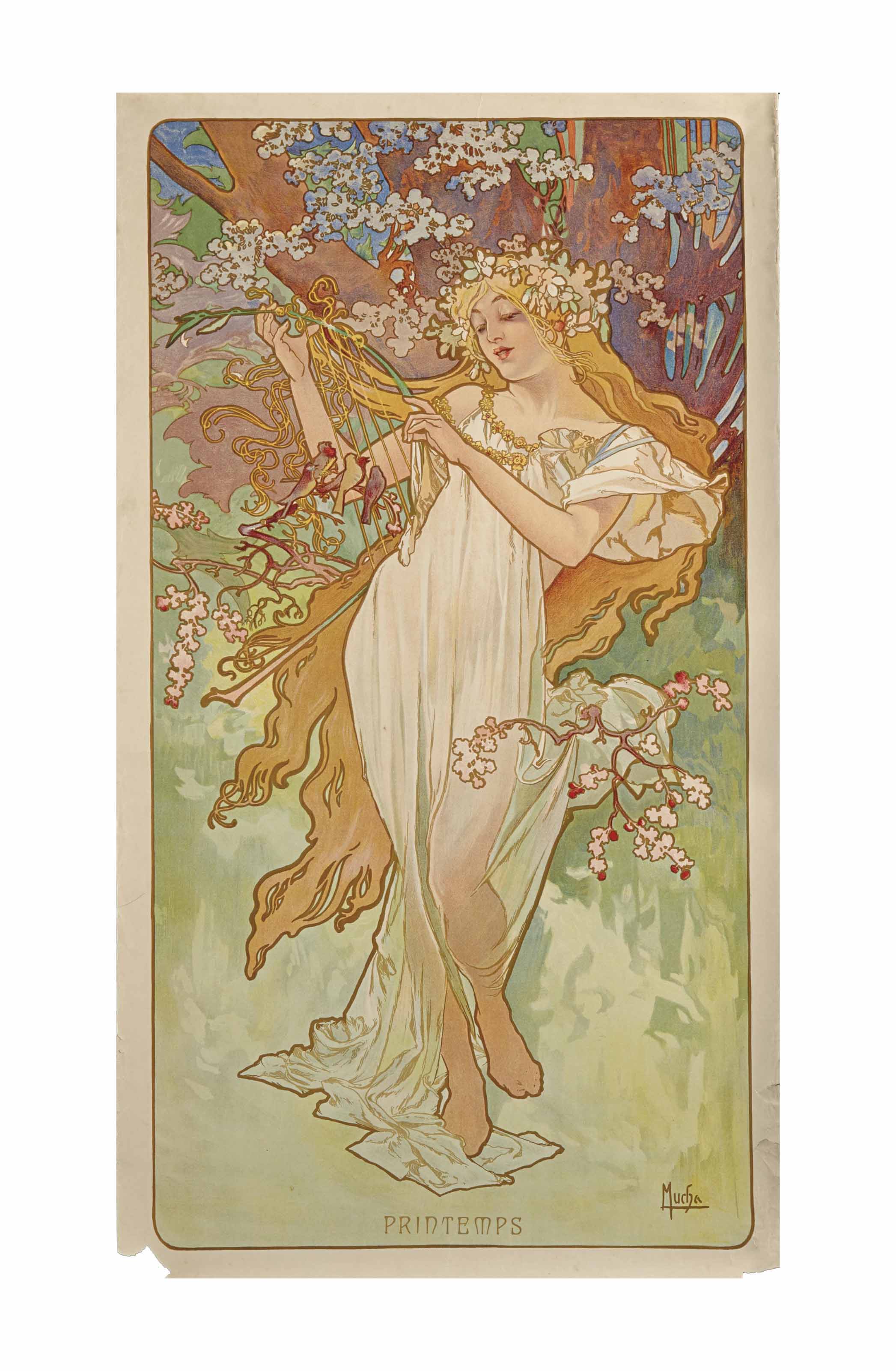 Alphonse Mucha (1860-1939) , PRINTEMPS / SPRING | Christie's