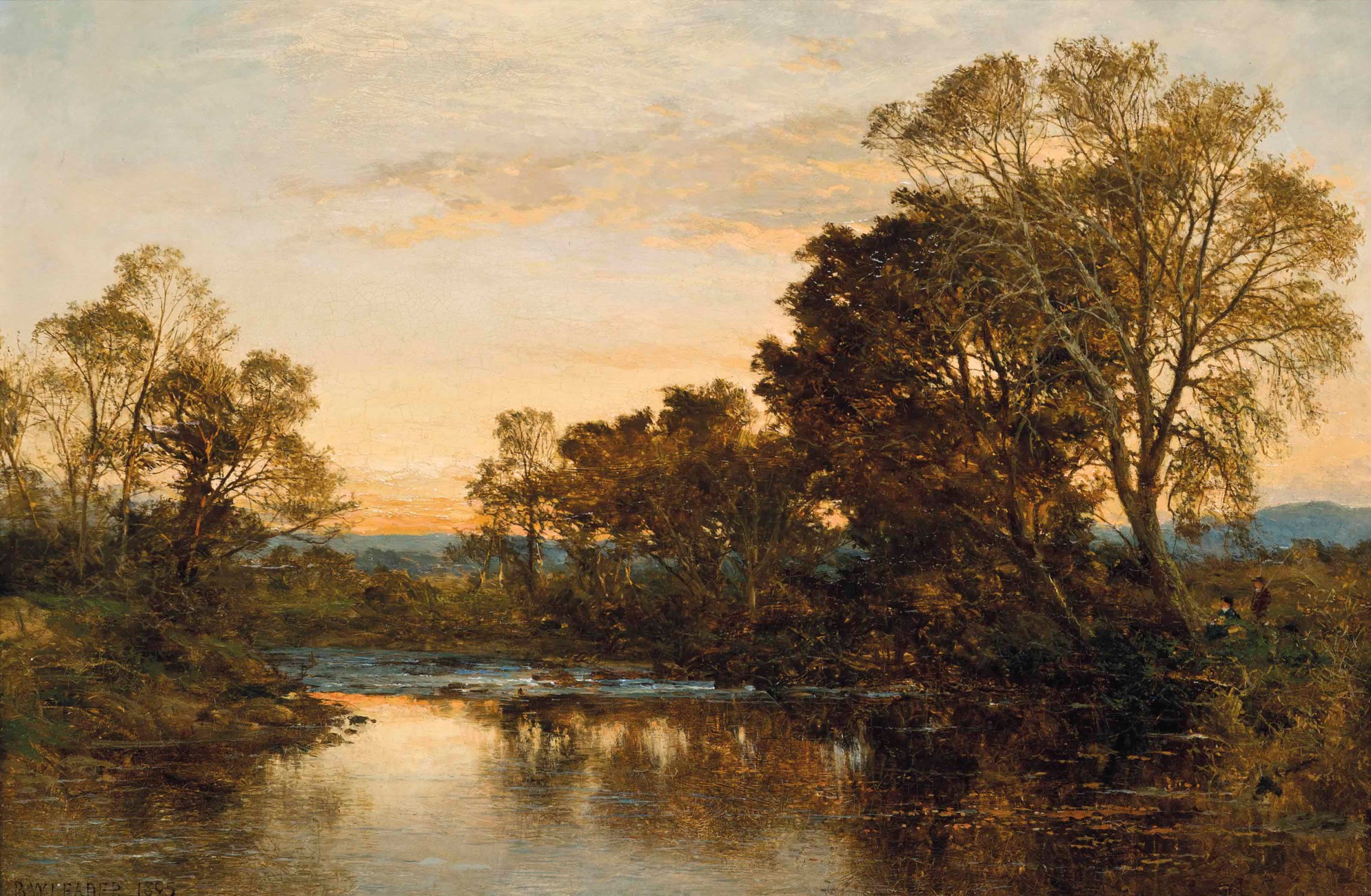 Benjamin Williams Leader, R.A. (1831-1923), Evening glow | Christie's