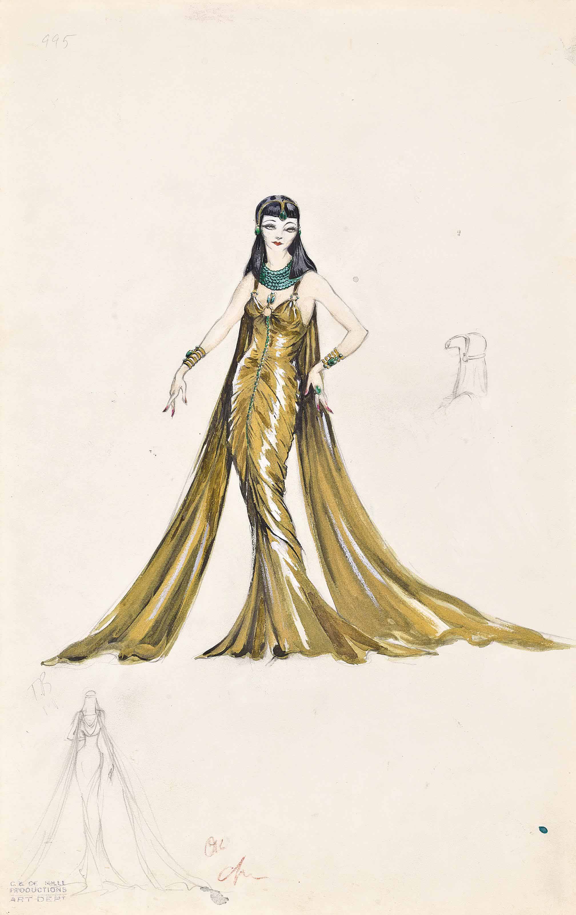 Claudette Colbert Cleopatra Costume