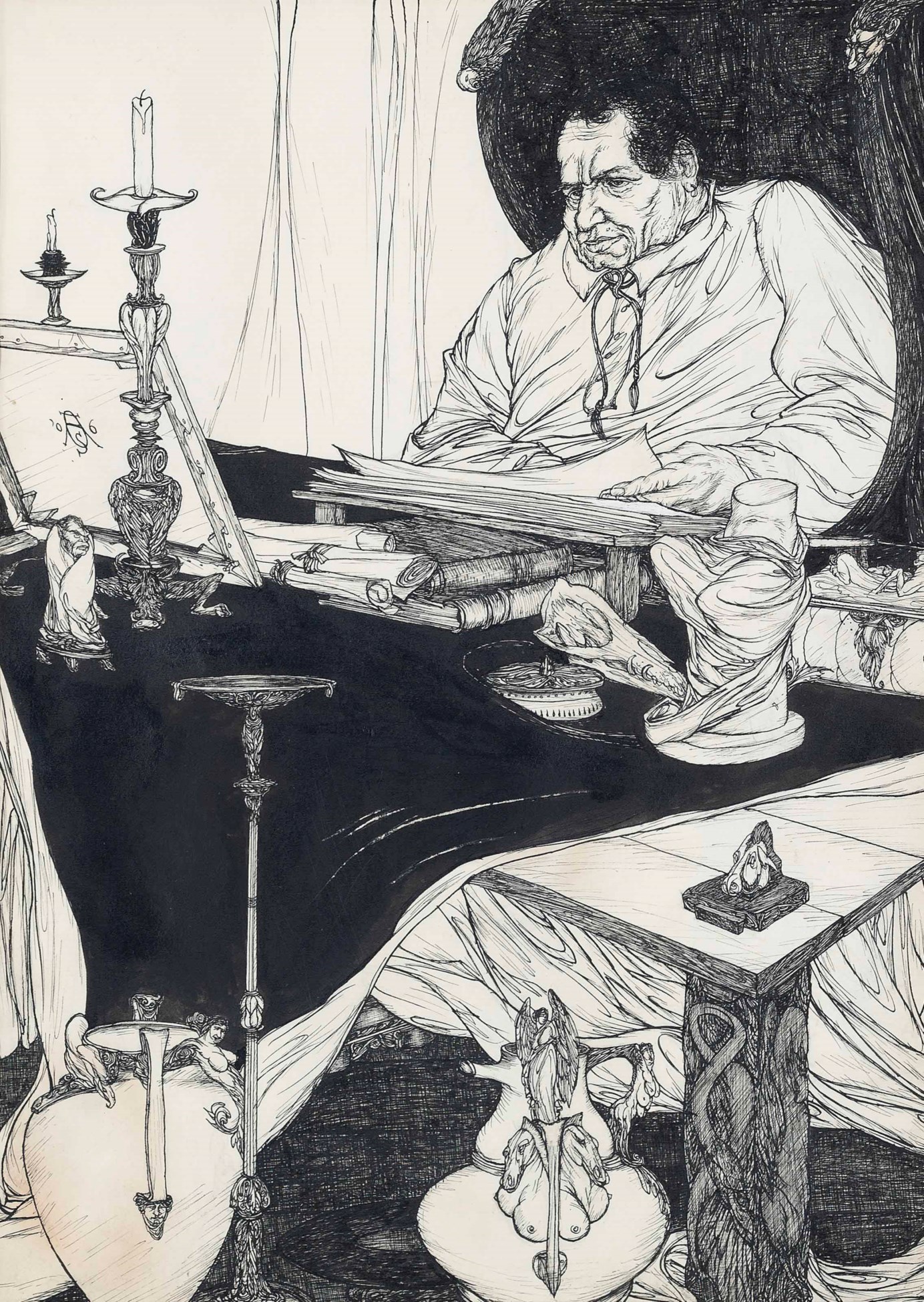 Austin Osman Spare (1886-1956), A Book of Satyrs: The Connoisseur ...