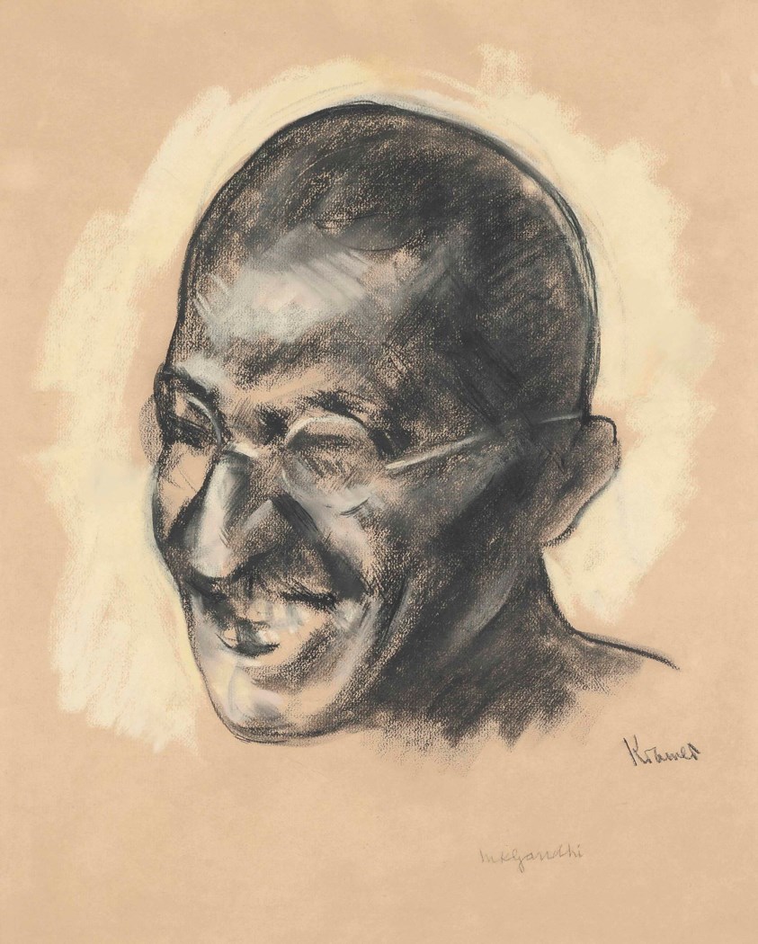Jacob Kramer (1892-1962), Portrait of Mahatma Ghandi | Christie's