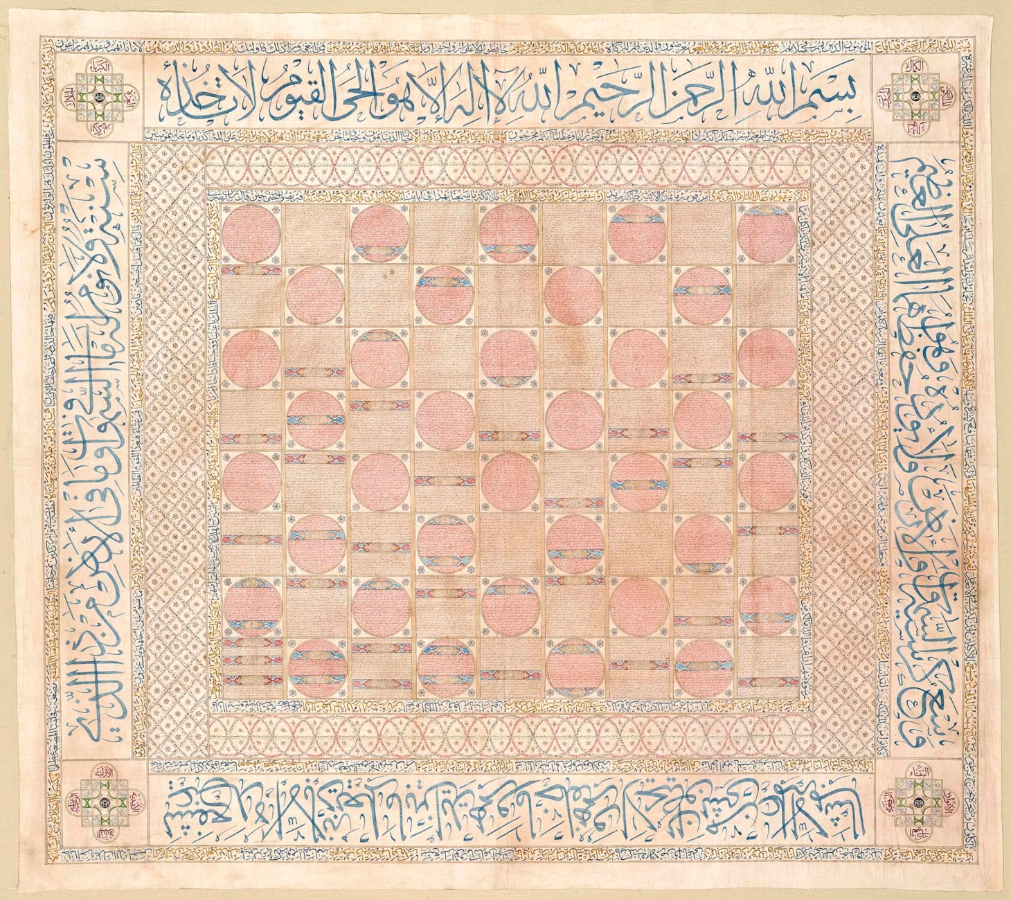 A LARGE TALISMANIC CHART, IRAN OR CENTRAL ASIA, 19TH CENTURY | Christie's