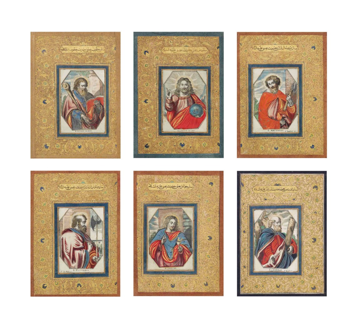 NINE PORTRAITS OF CHRISTIAN SAINTS AND MARTYRS