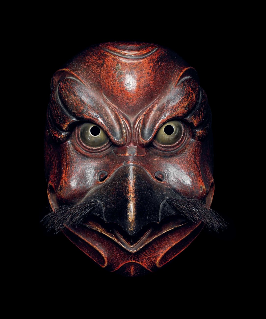 A Kyogen Mask of Tobi [Black Kite], EDO PERIOD (18TH CENTURY) | Christie's
