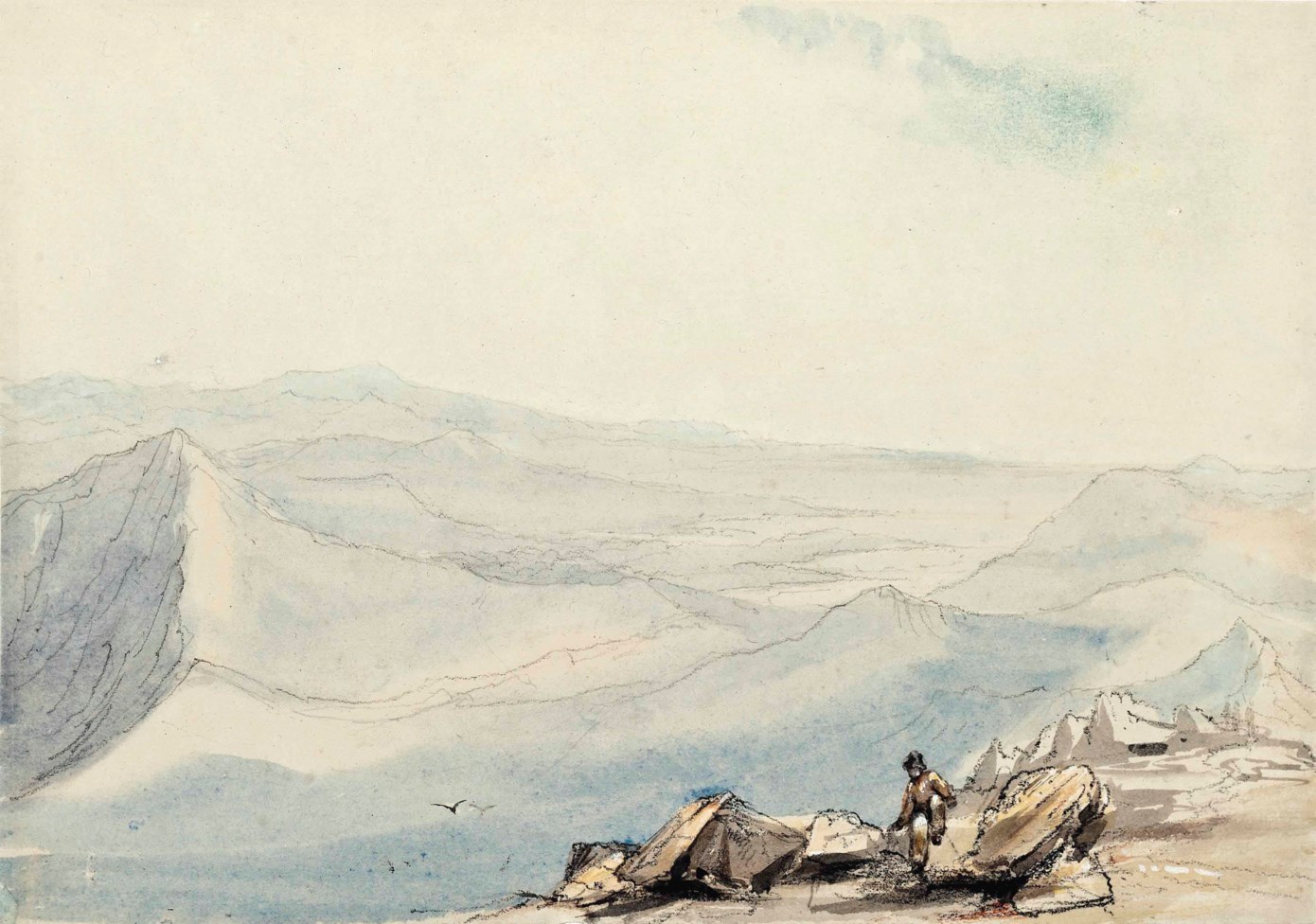 James Duffield Harding, O.W.S. (1797-1863), The South side of Snowdon ...