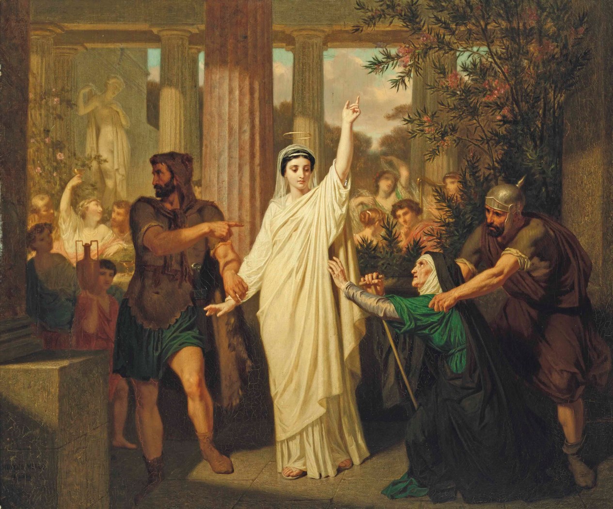 Hugues Merle (French, 1823-1881), Heroine of the faith | Christie's