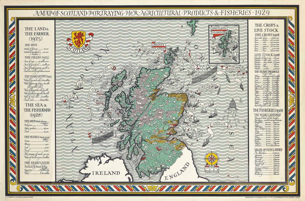 Macdonald (Max) Gill (1884-1947), A MAP OF SCOTLAND | Christie's
