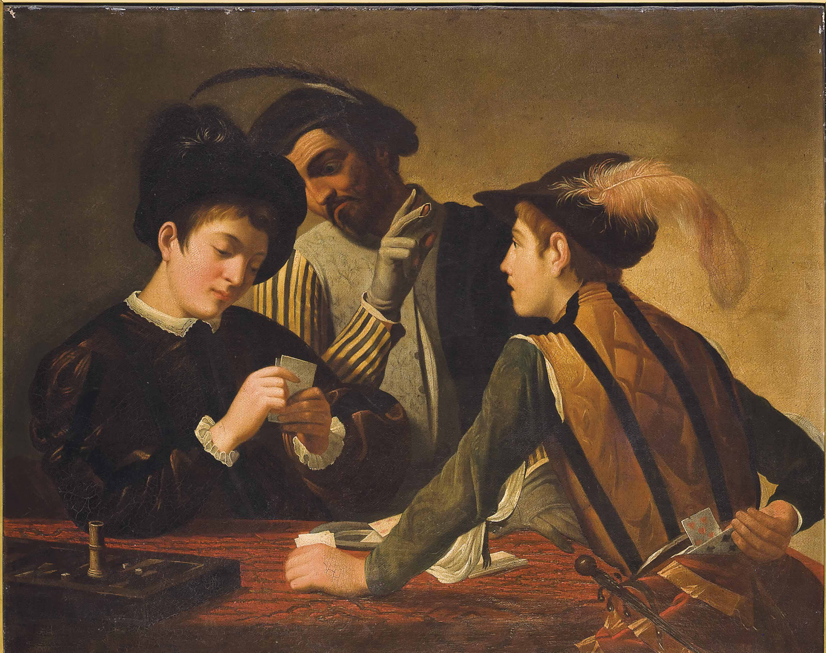 After Michelangelo Merisi da Caravaggio , The Cardsharps | Christie's