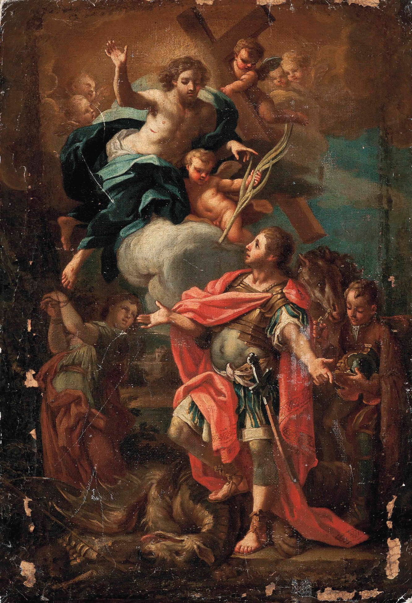 Circle of Sebastiano Conca (Gaeta 1680-1764 Naples), Christ appearing ...