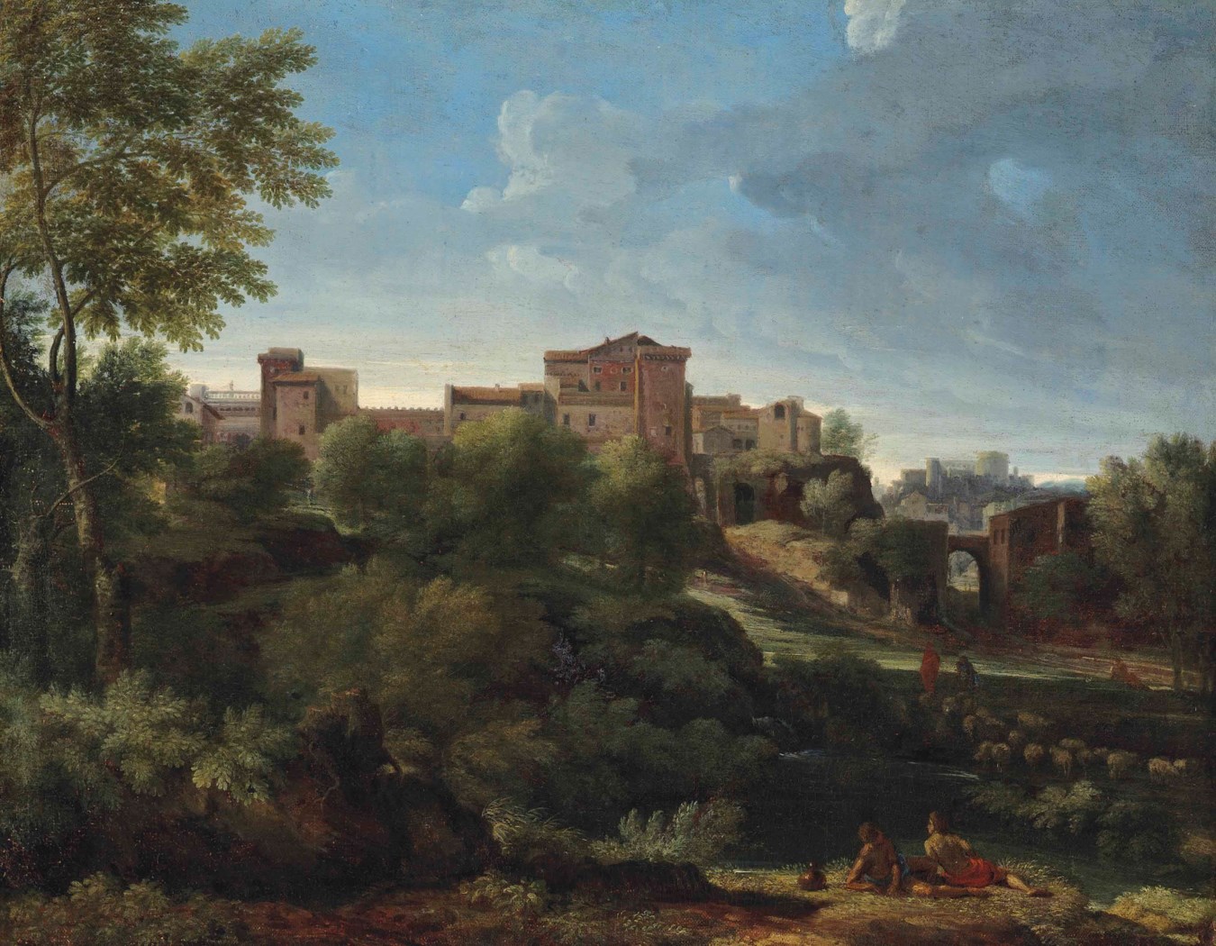 Gaspard Dughet, called Gaspard Poussin (Rome 1615-1675), An Italianate ...