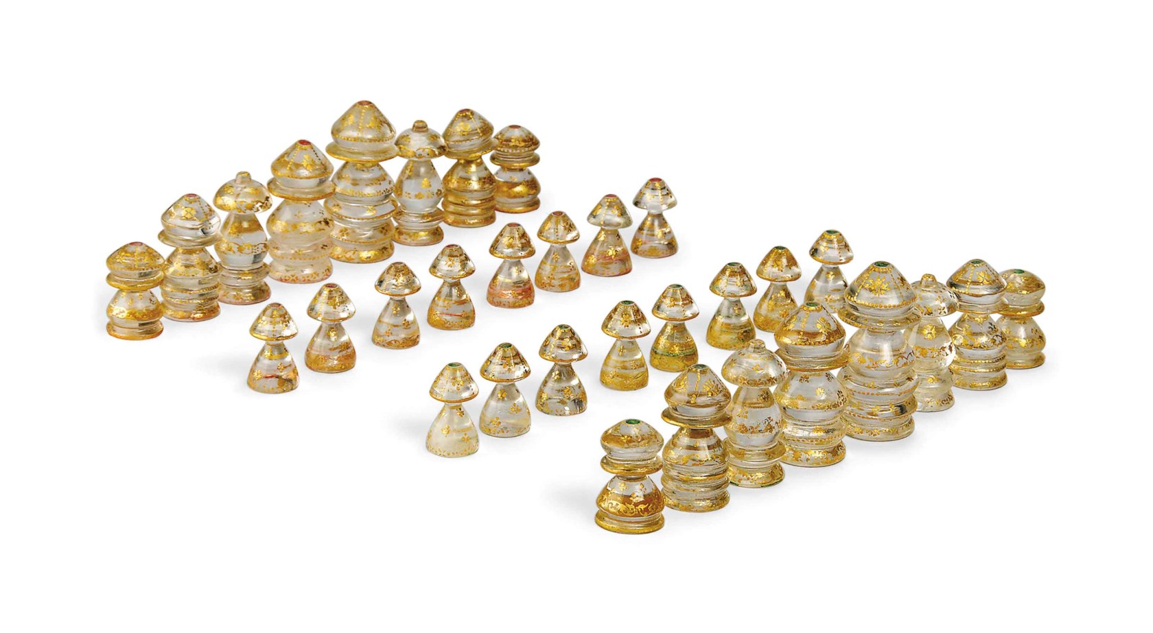 A GILT ROCK CRYSTAL CHESS SET, INDIA, 19TH CENTURY | Christie's