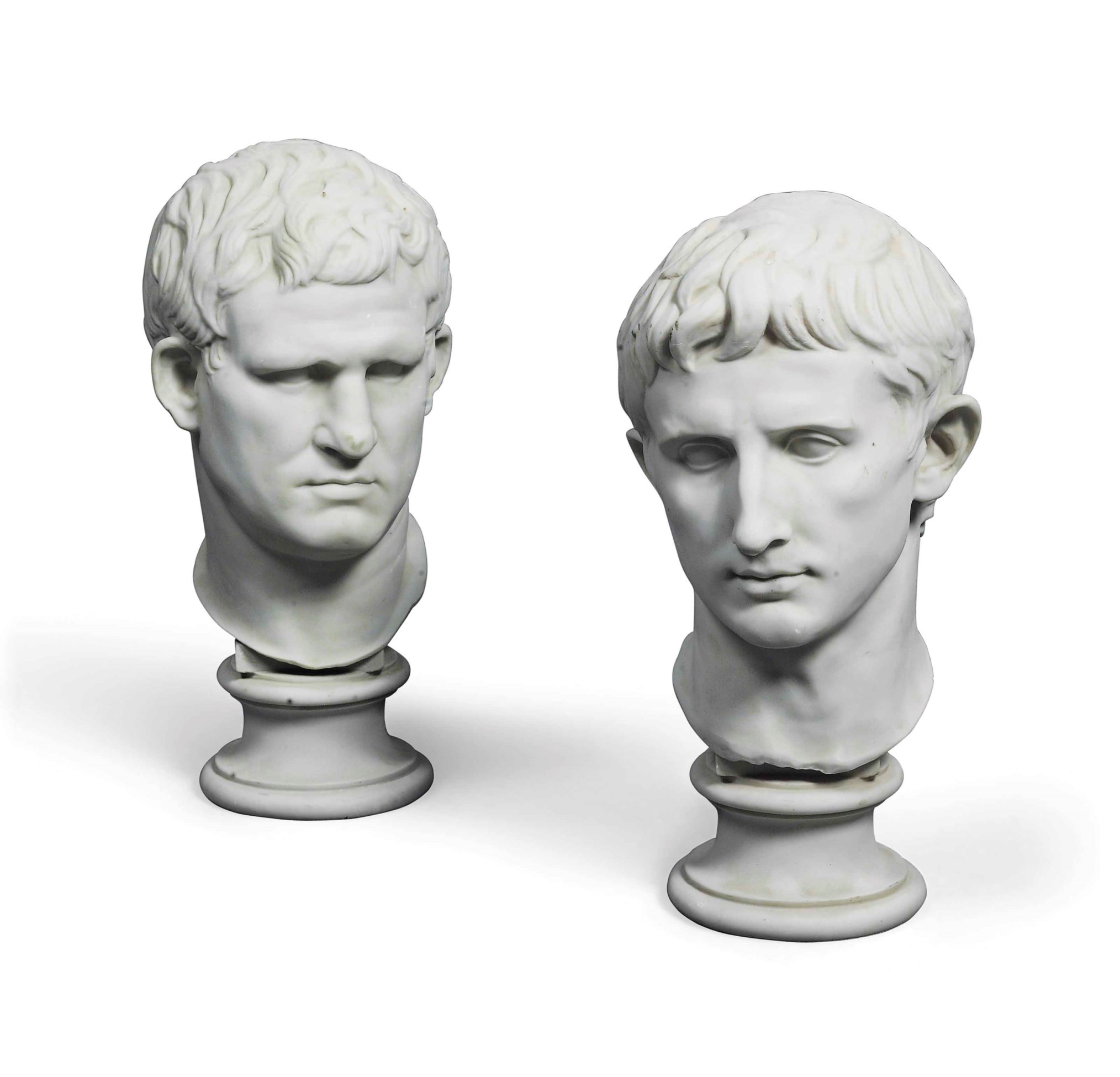 A PAIR OF RESIN BUSTS OF ROMAN EMPERORS, OF RECENT MANUFACTURE | Christie's