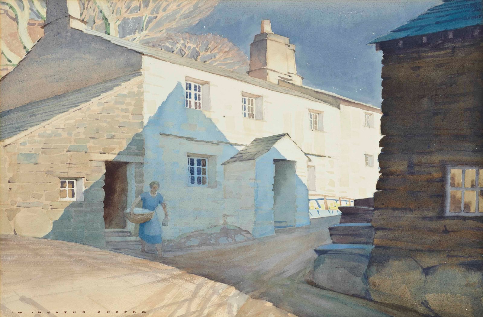 William Heaton Cooper (1903-1995), Bulk How Farm, Little Langdale, Lake ...