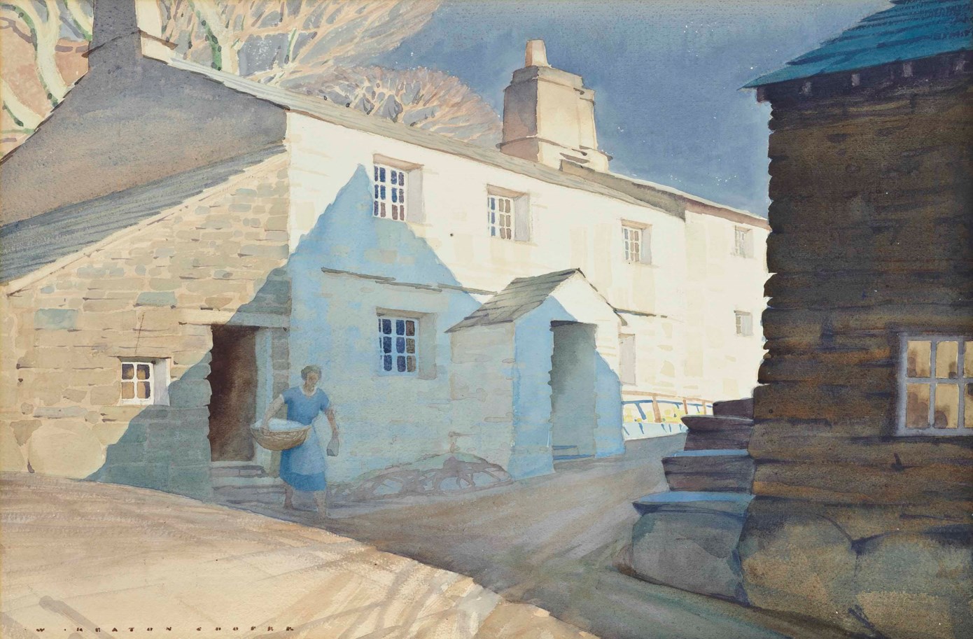 William Heaton Cooper (1903-1995), Bulk How Farm, Little Langdale, Lake ...