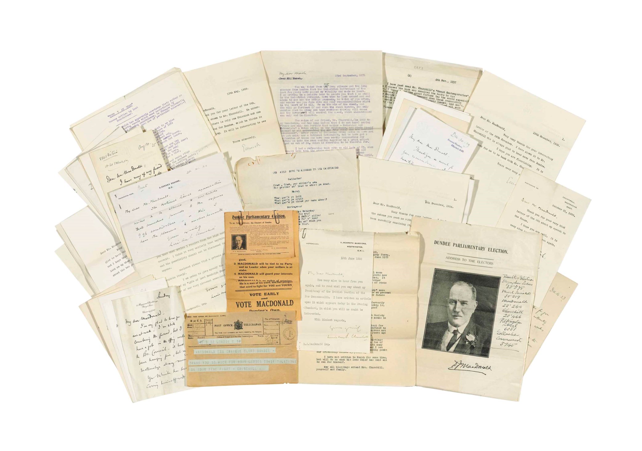 POLITICAL PAPERS. A collection of the letters and documents of D. J ...