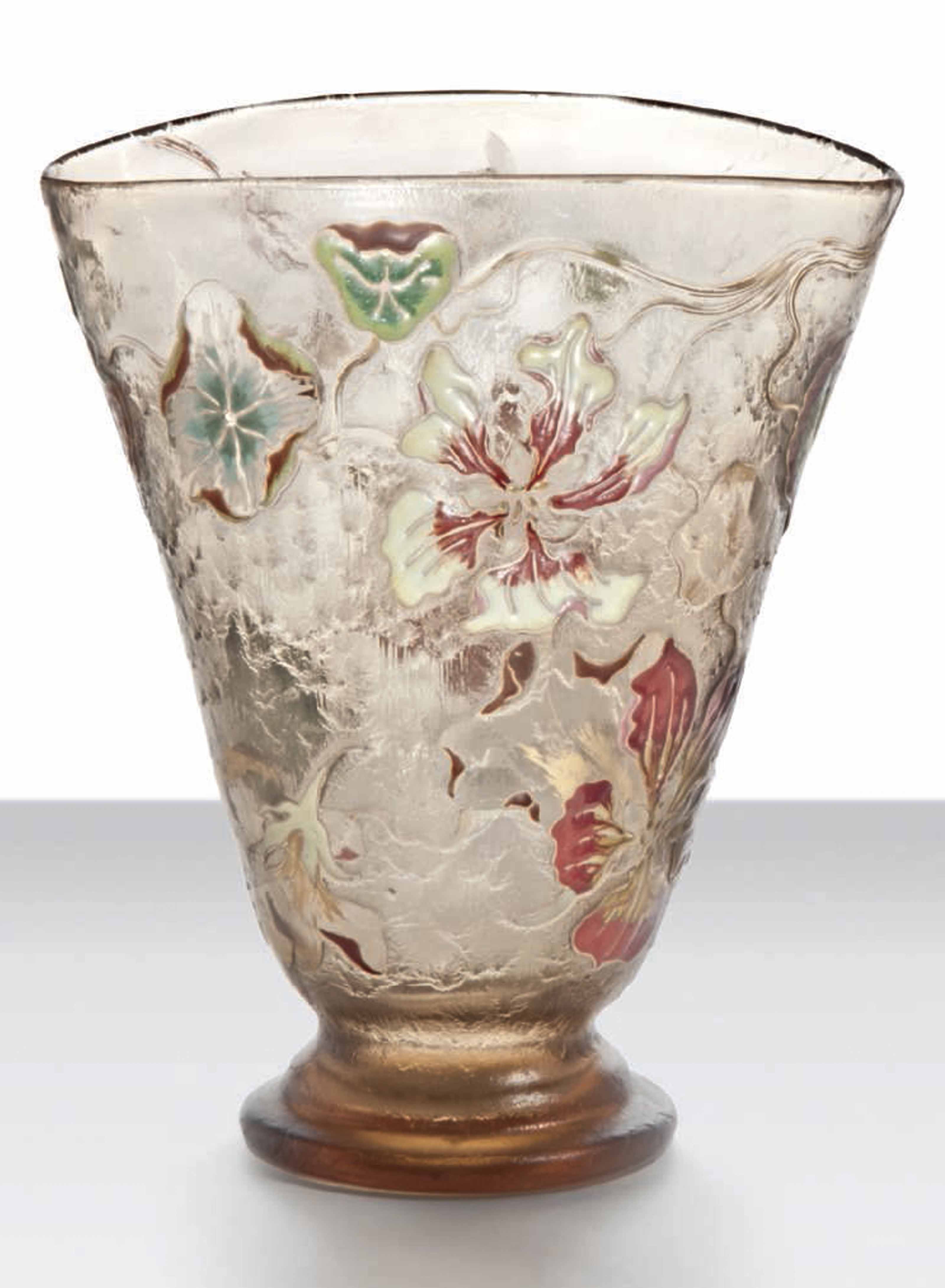 ÉMILE GALLÉ (1846-1904), A 'CALLA LILY' VASE, CIRCA 1920 | Christie's