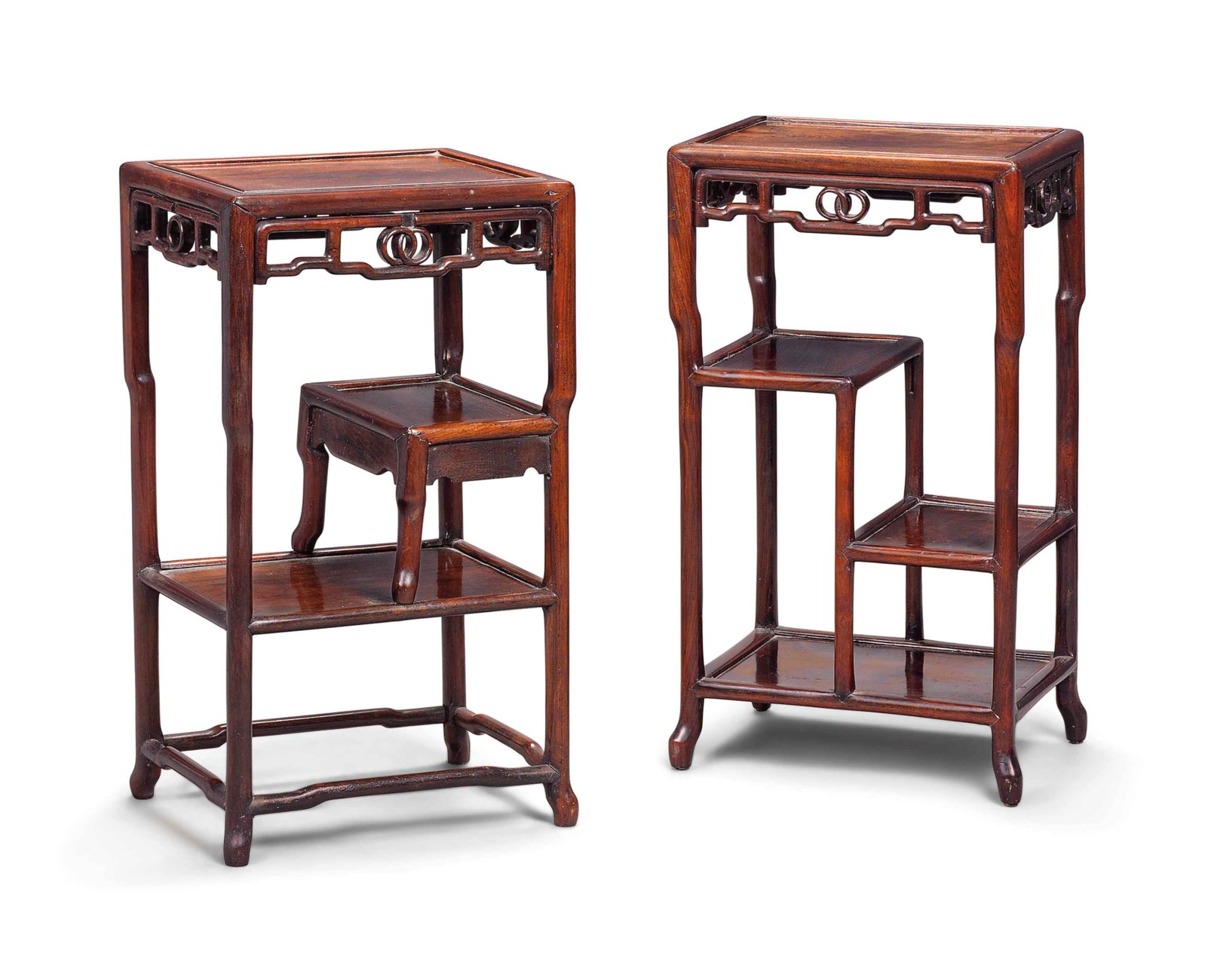 A PAIR OF CHINESE HONG-MU BEDSIDE TABLES, EARLY 20TH CENTURY | Christie's