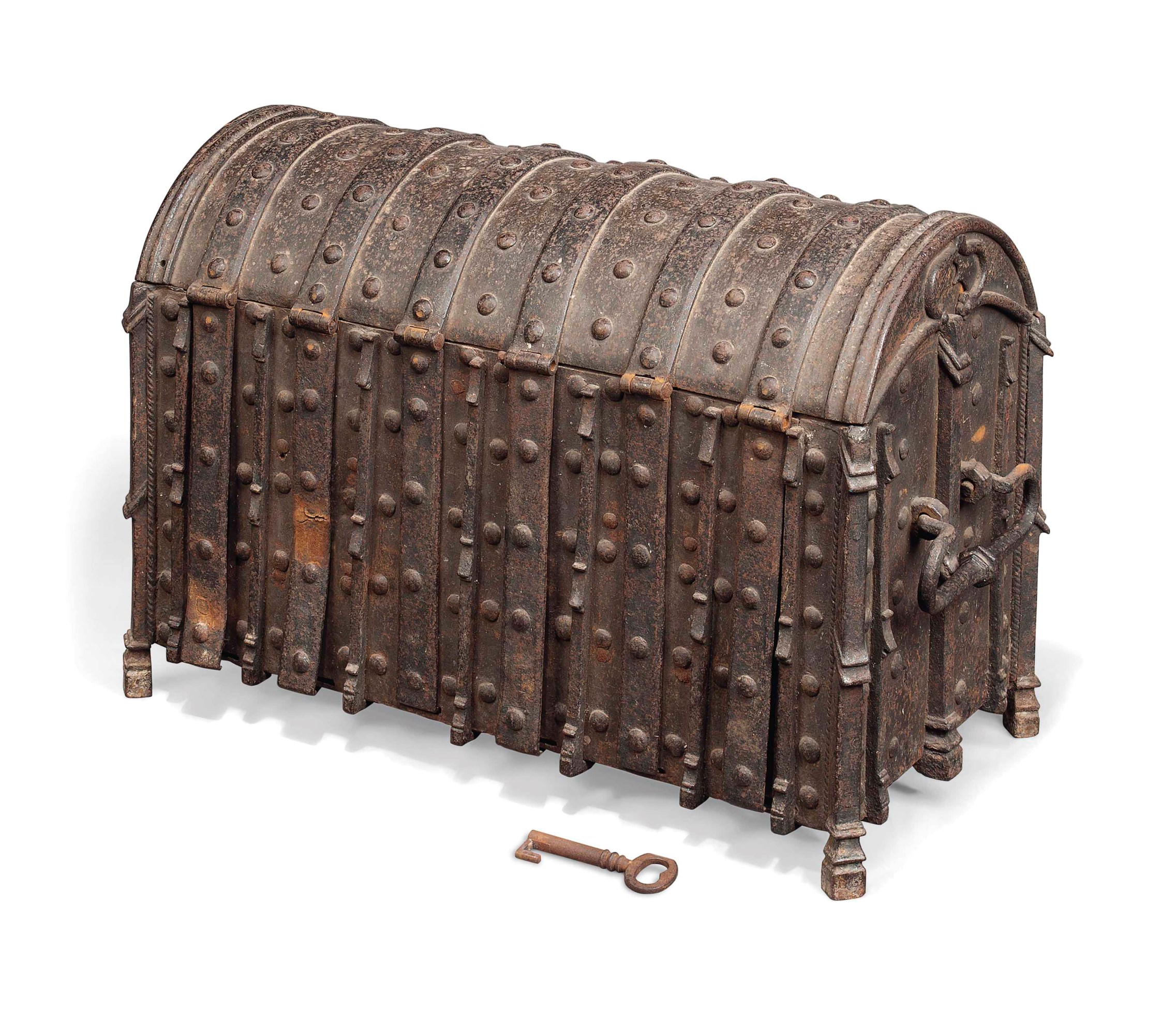 A GERMAN OR FLEMISH IRON STRONG BOX, EARLY 16TH CENTURY | Christie's