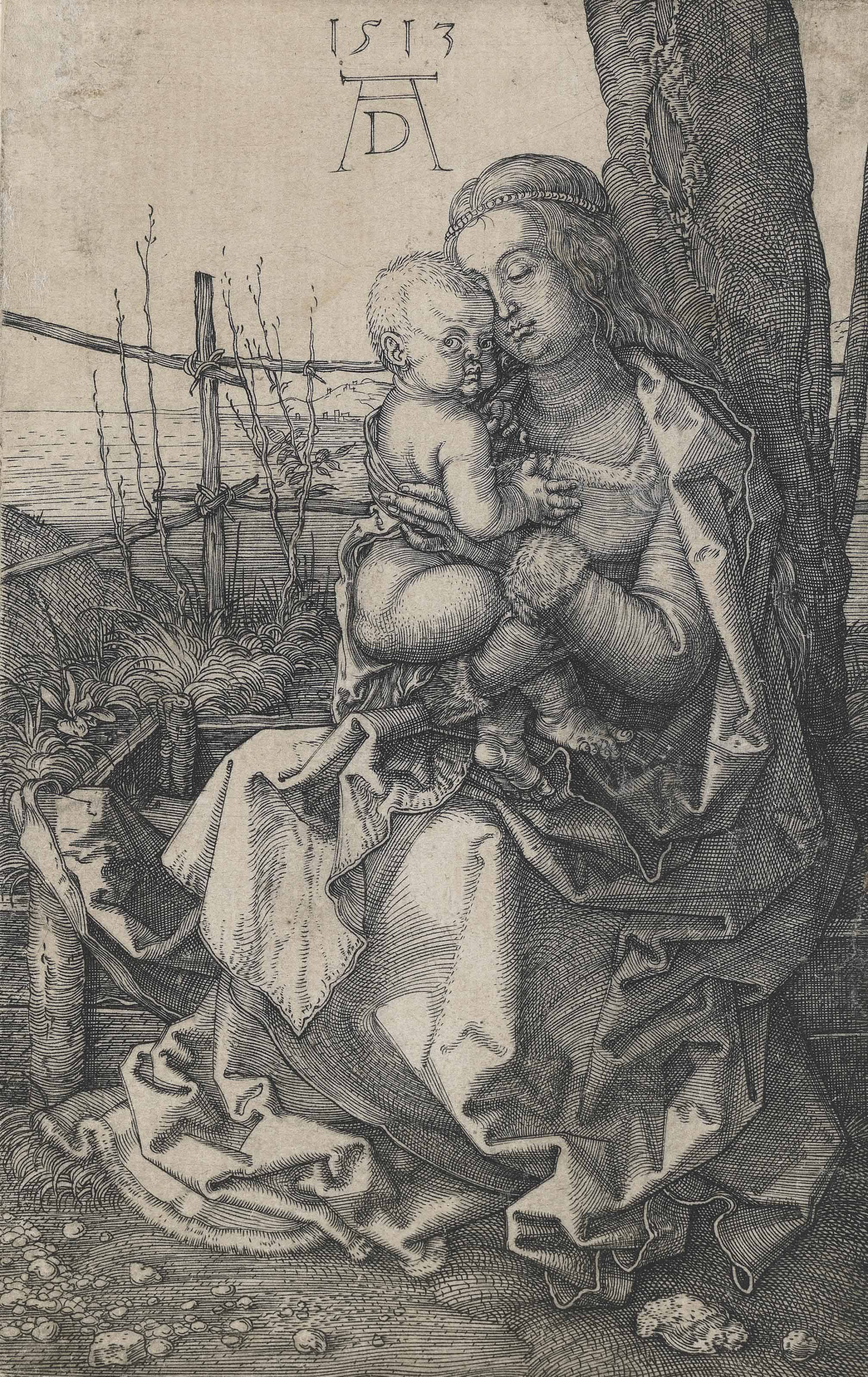 Albrecht Dürer (1471-1528) , The Virgin and Child seated by a Tree ...