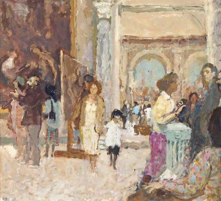 Bernard Dunstan (b. 1920), In the Accademia | Christie's