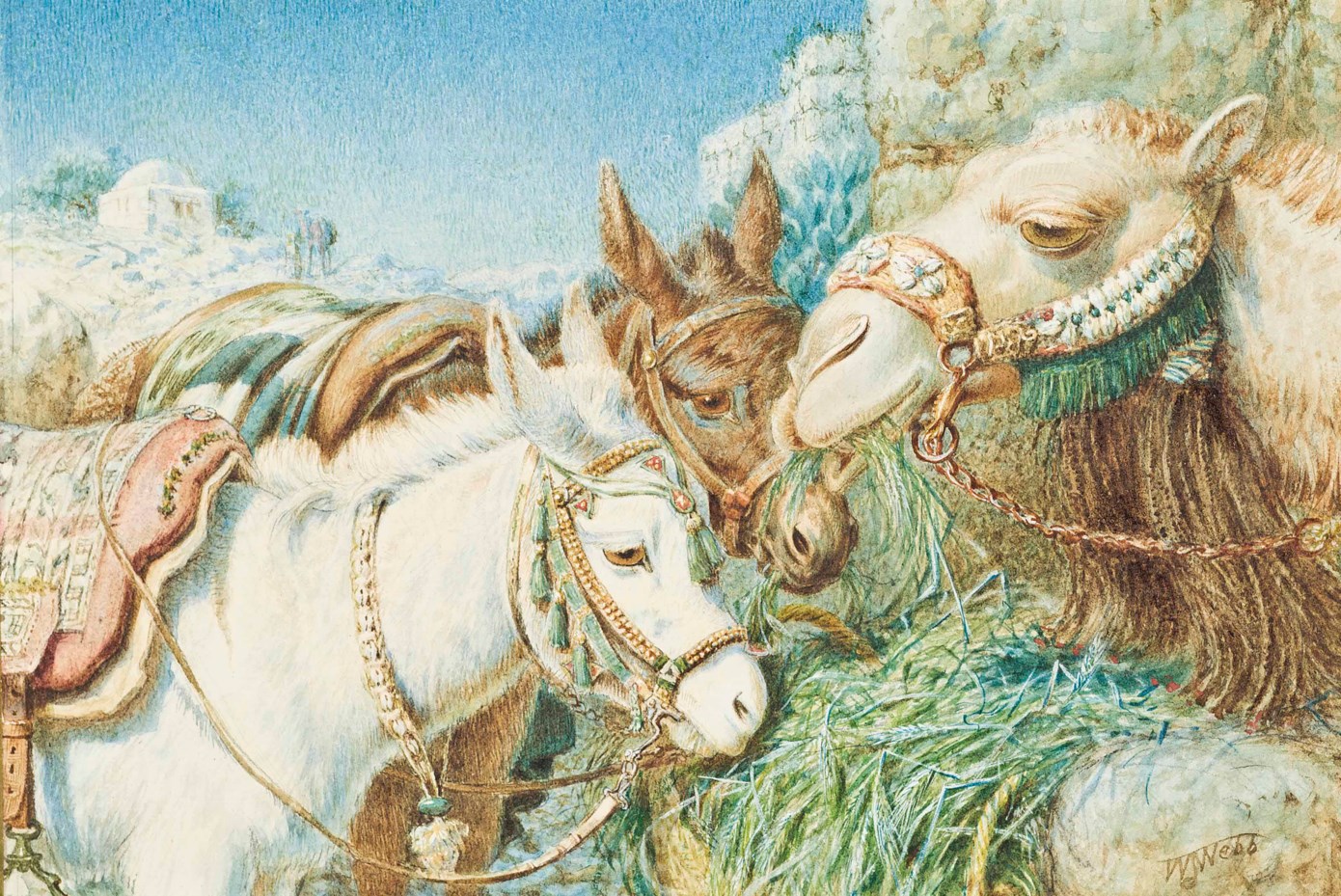 William James Webbe (1817-1904), A feed before the journey | Christie's