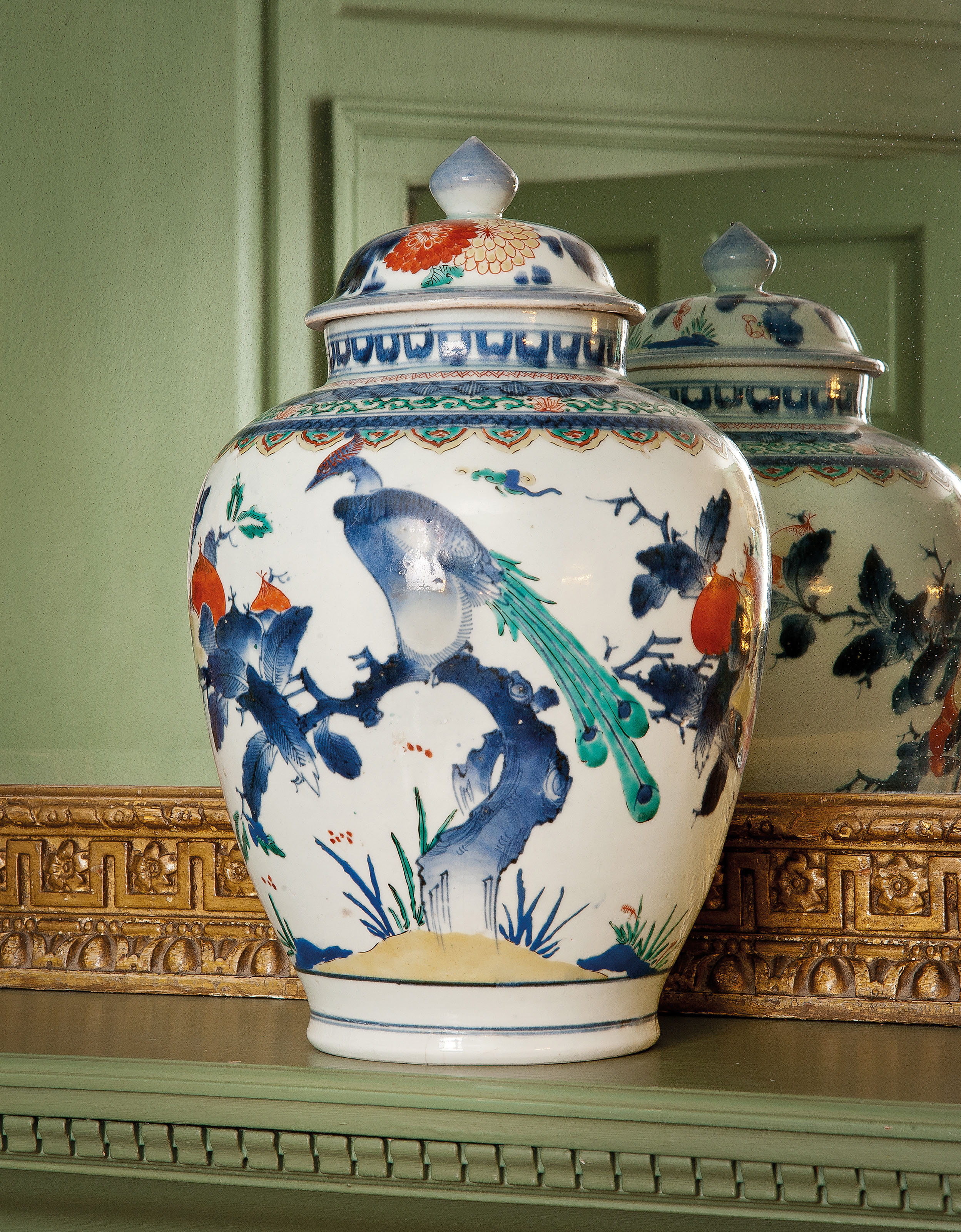 An Arita Vase and Cover in the Kakiemon Style, EDO PERIOD (LATE 17TH ...